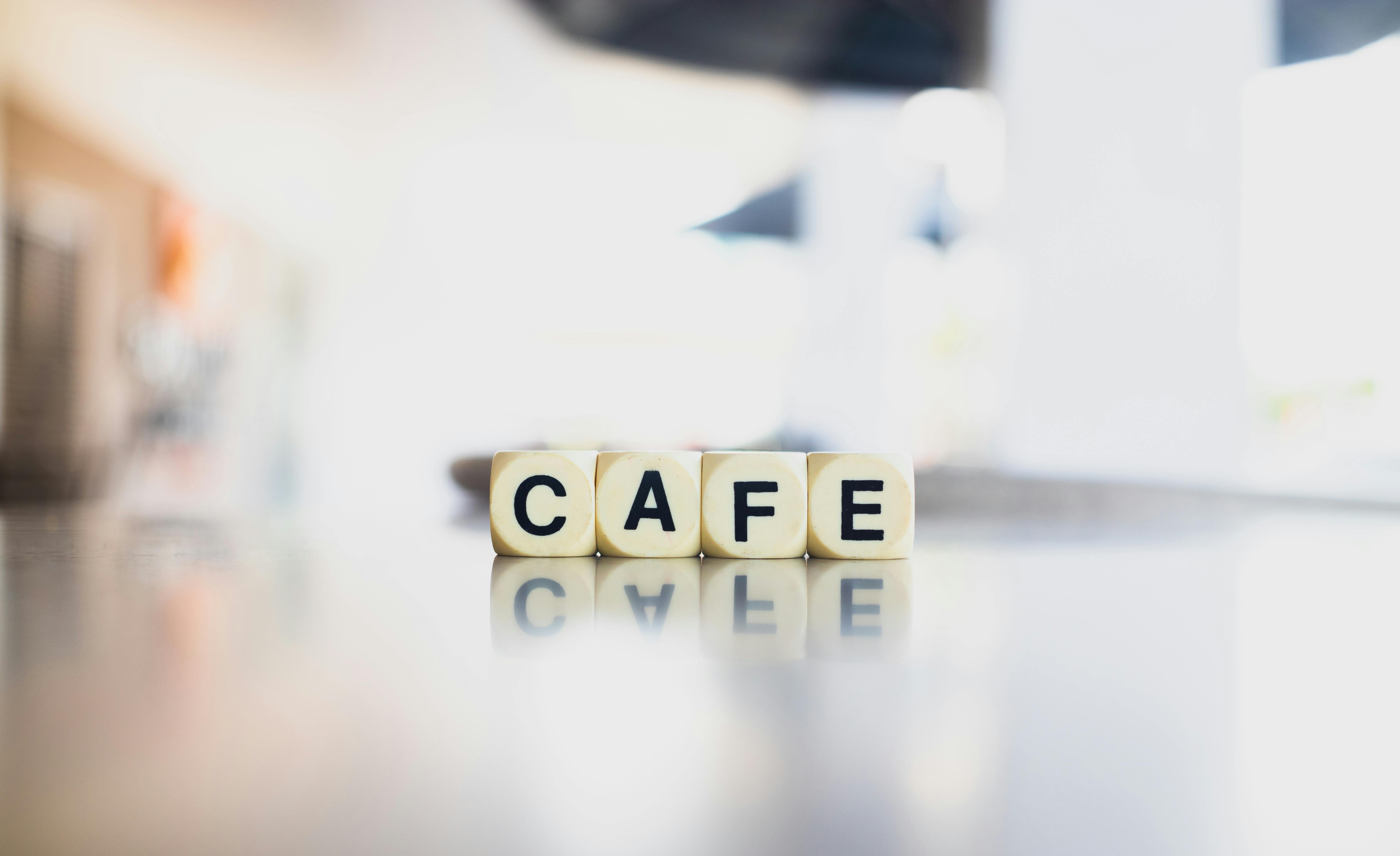 Photograph of the Word Cafe · Free Stock Photo