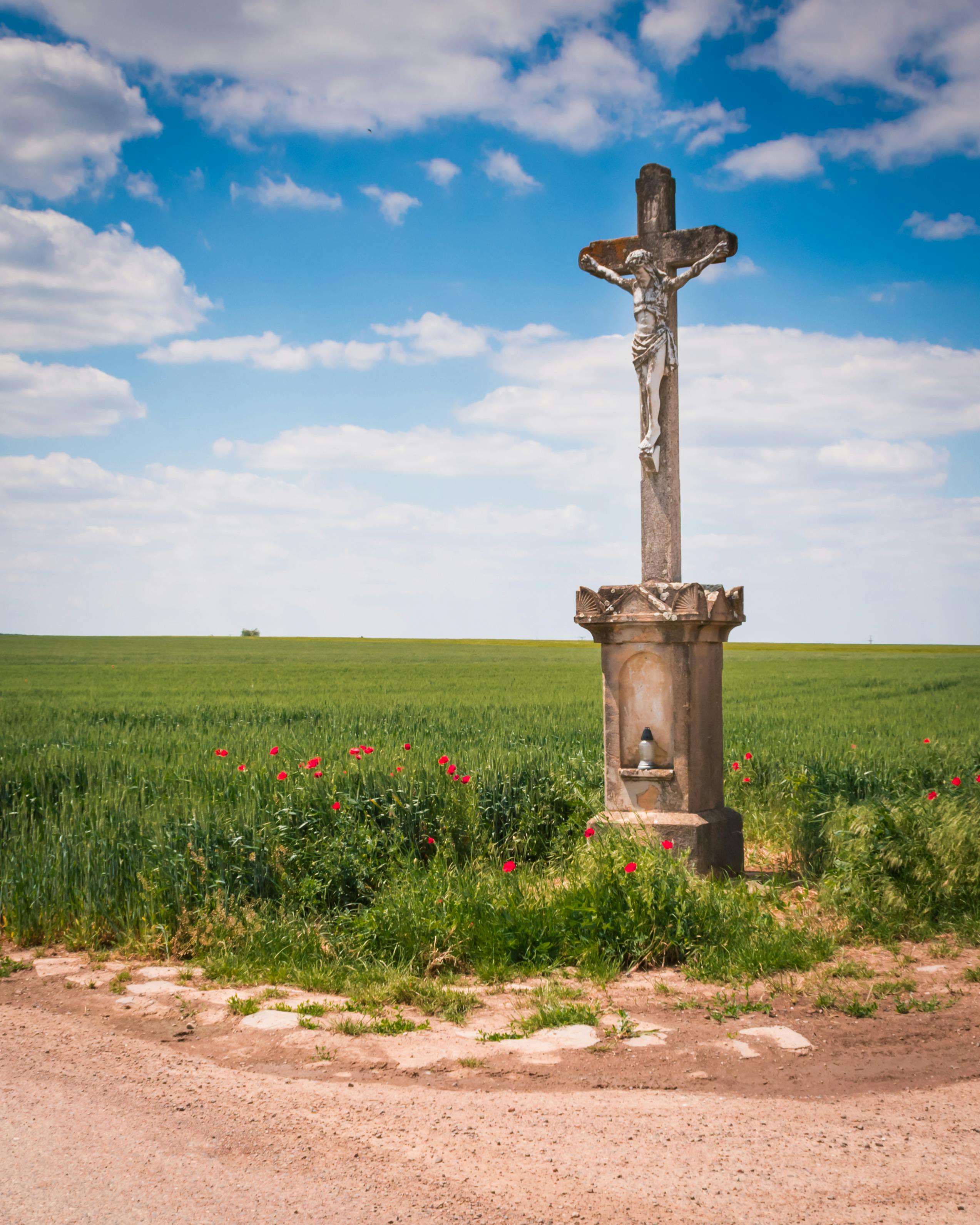 Iron Cross in Field · Free Stock Photo