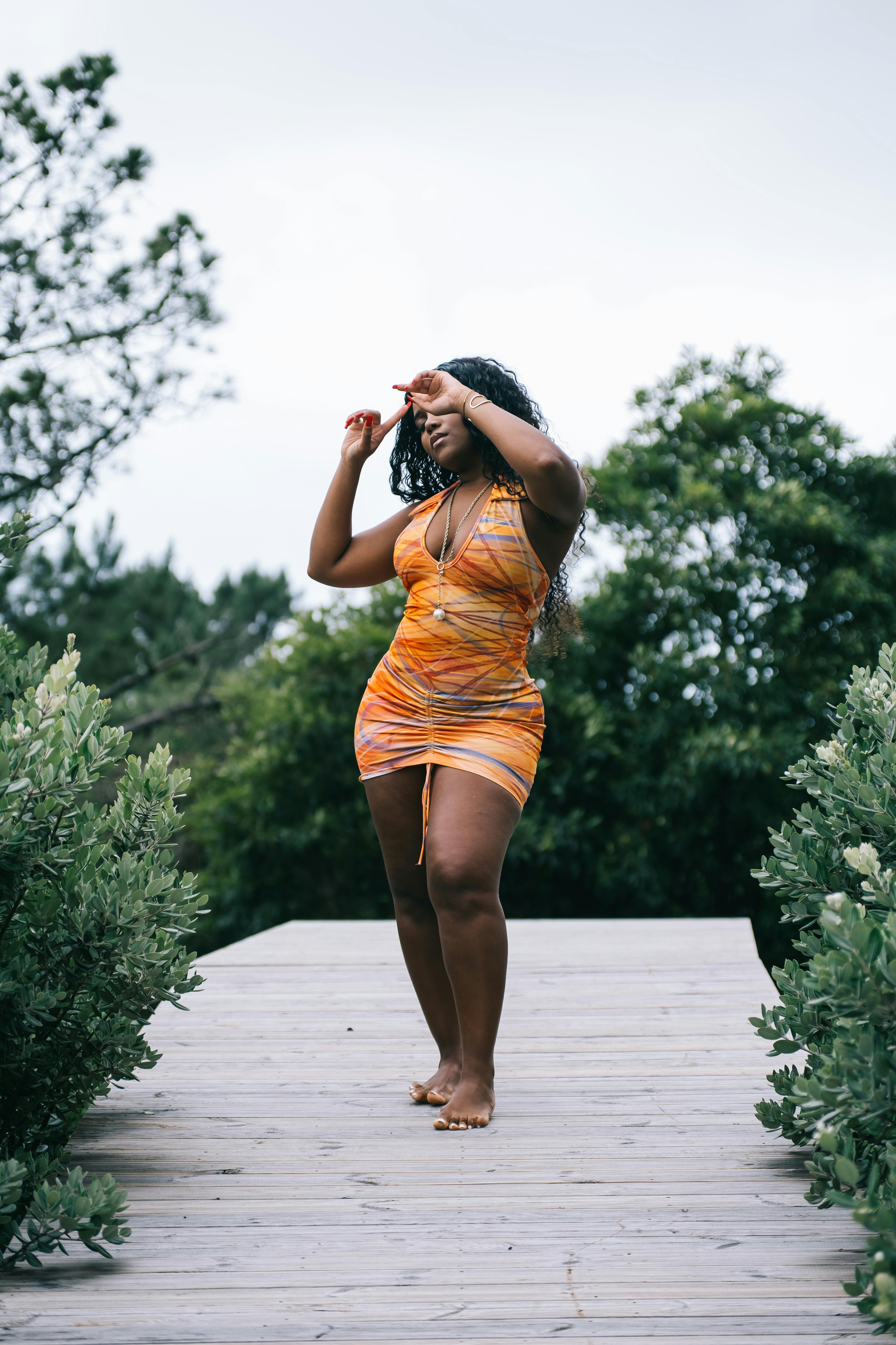 Woman Walking Barefoot · Free Stock Photo