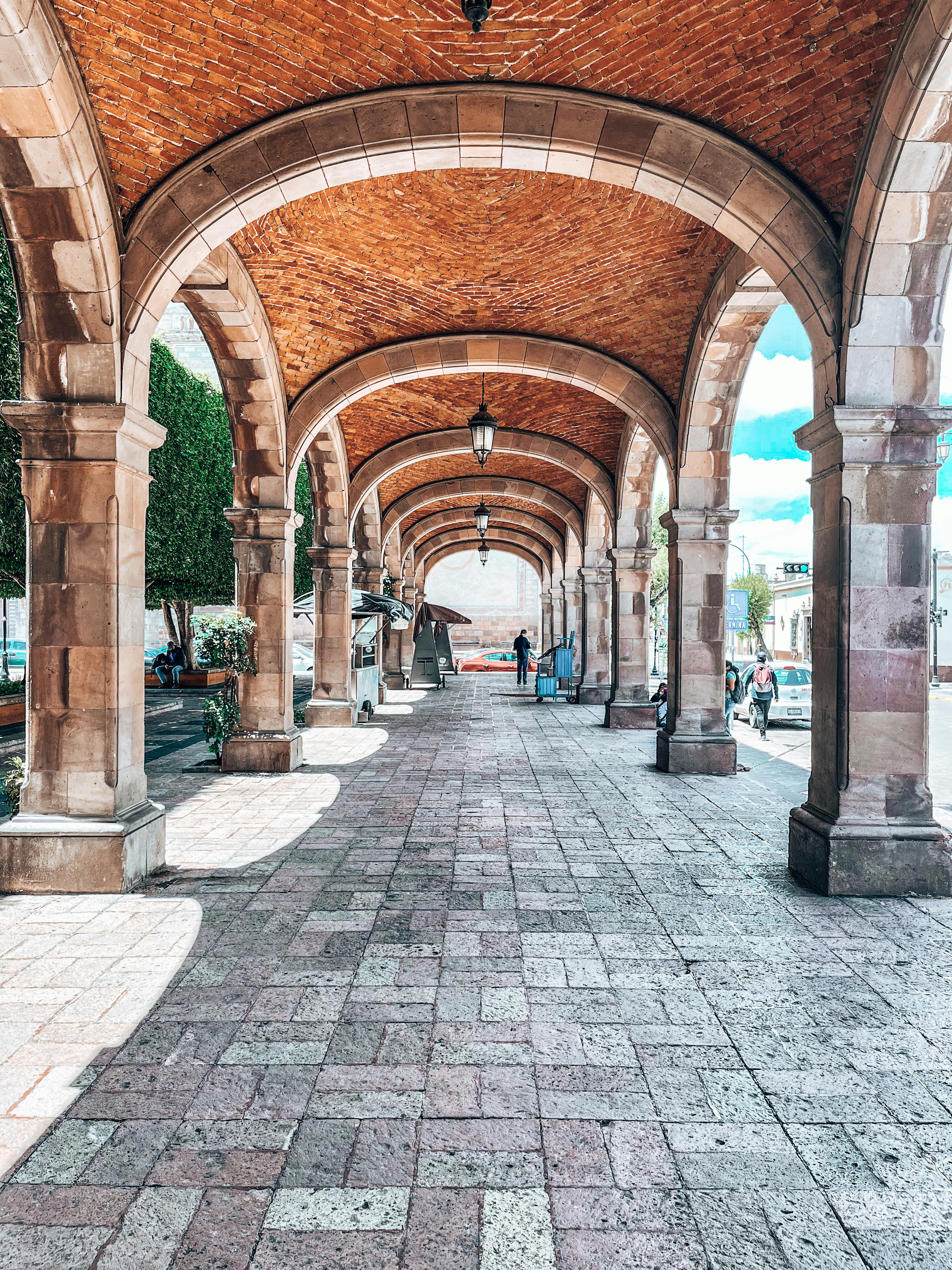 Shadow under Arcade in Sun · Free Stock Photo