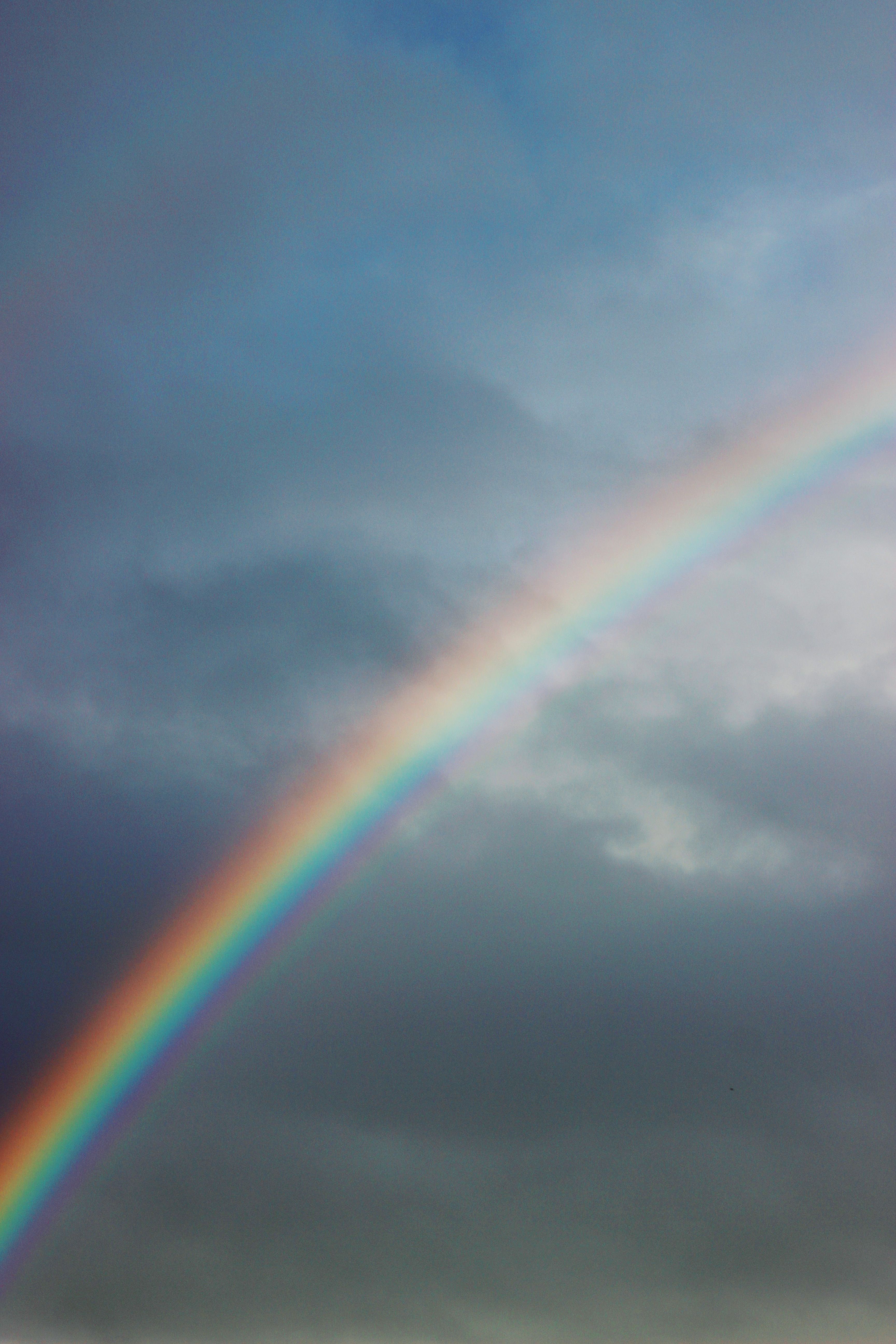 Rainbow Under Cloudy Sky · Free Stock Photo
