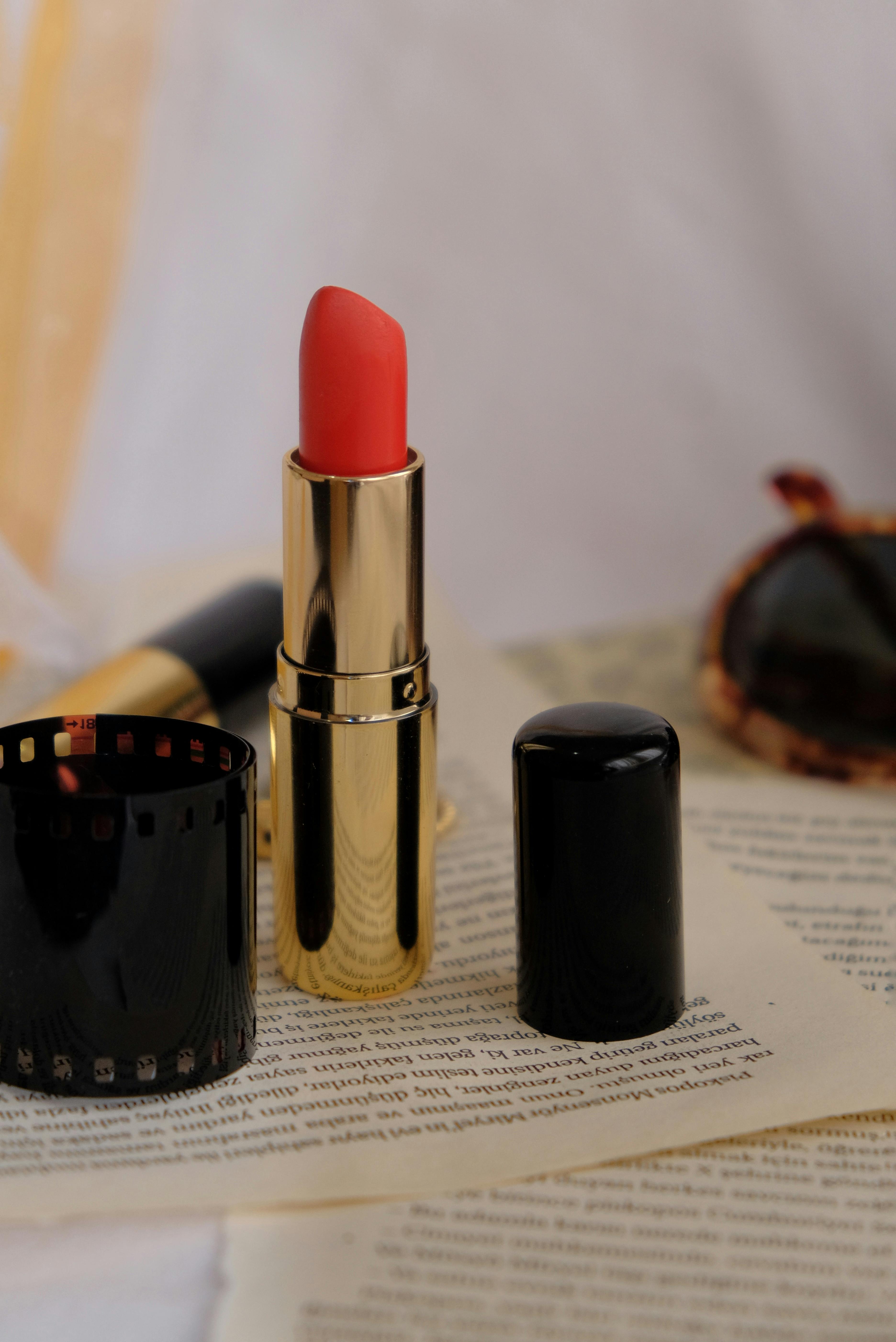 A Close-Up Shot of a Red Lipstick · Free Stock Photo