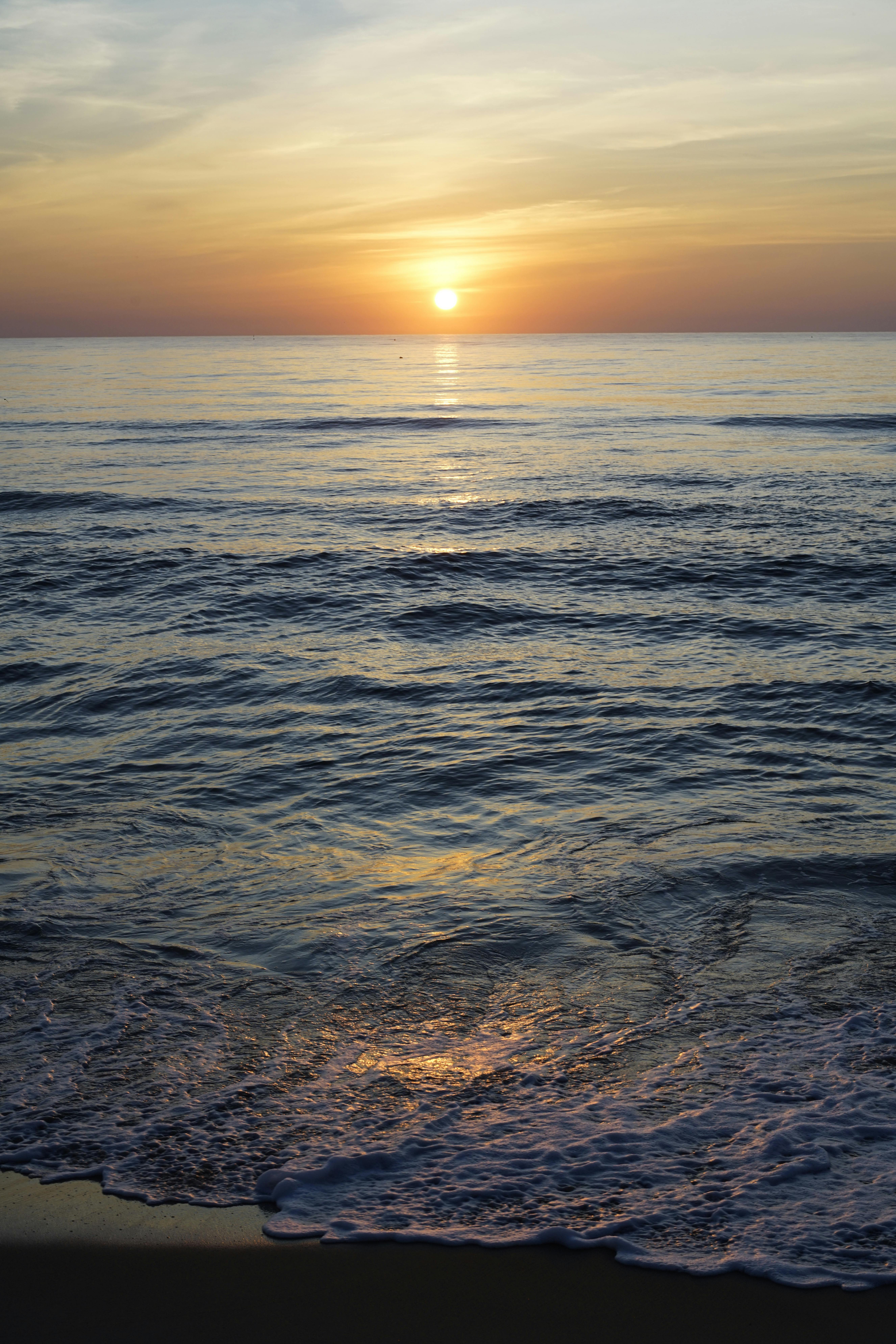 Photo of Sea During Sunset · Free Stock Photo