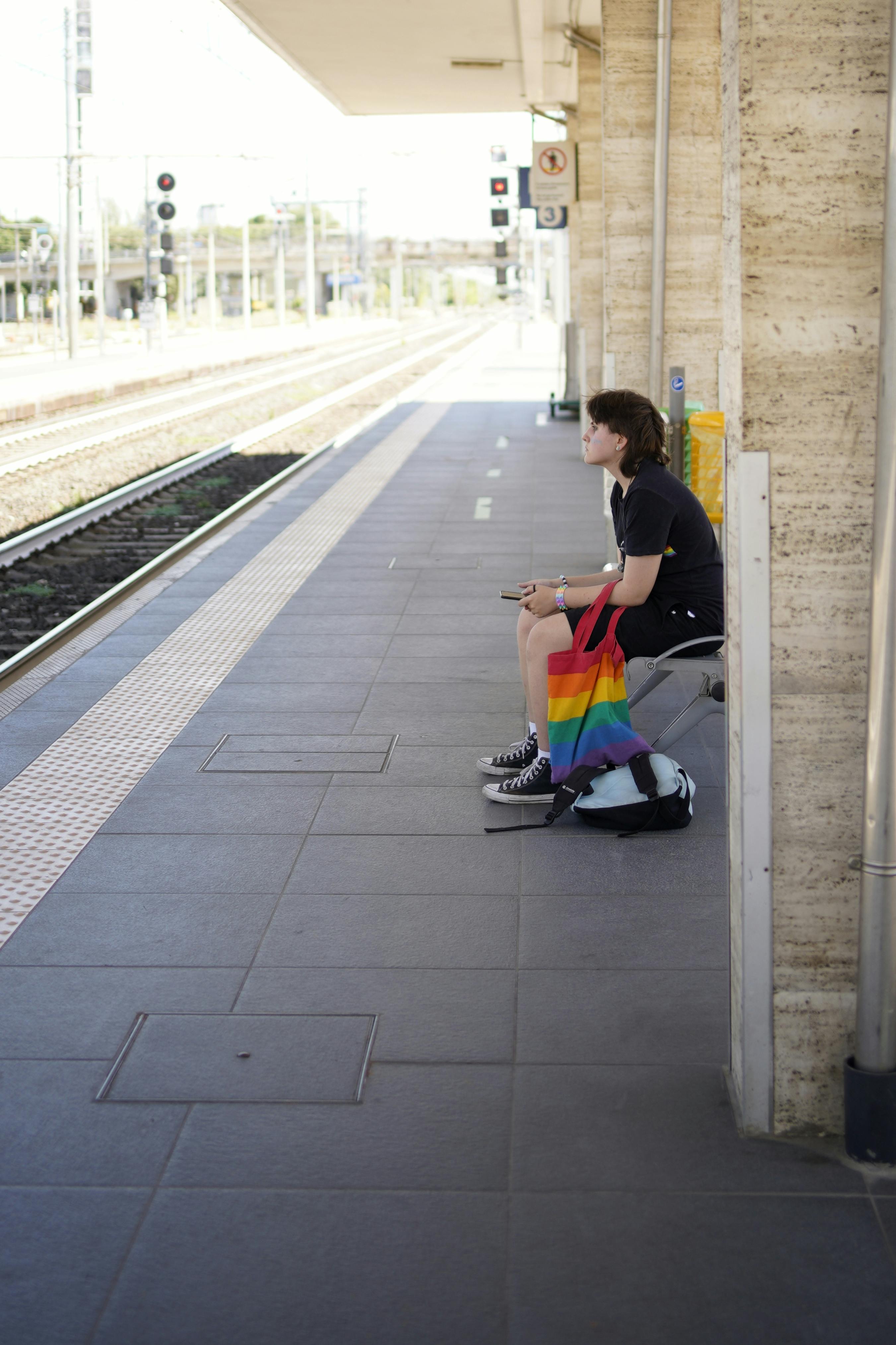 Woman Sitting in a Hospital Reception Ward · Free Stock Photo