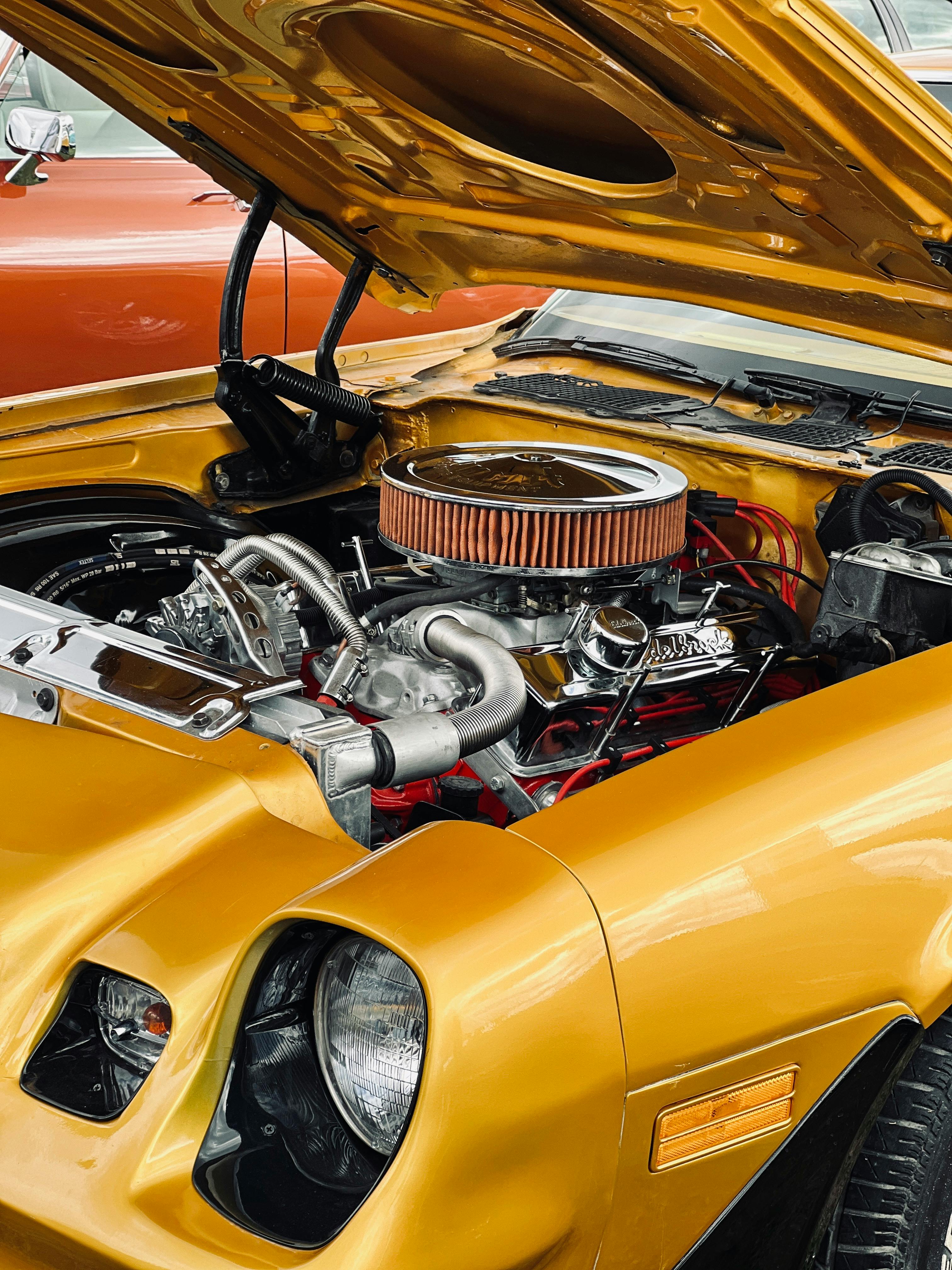 Engine of a Vintage Car · Free Stock Photo