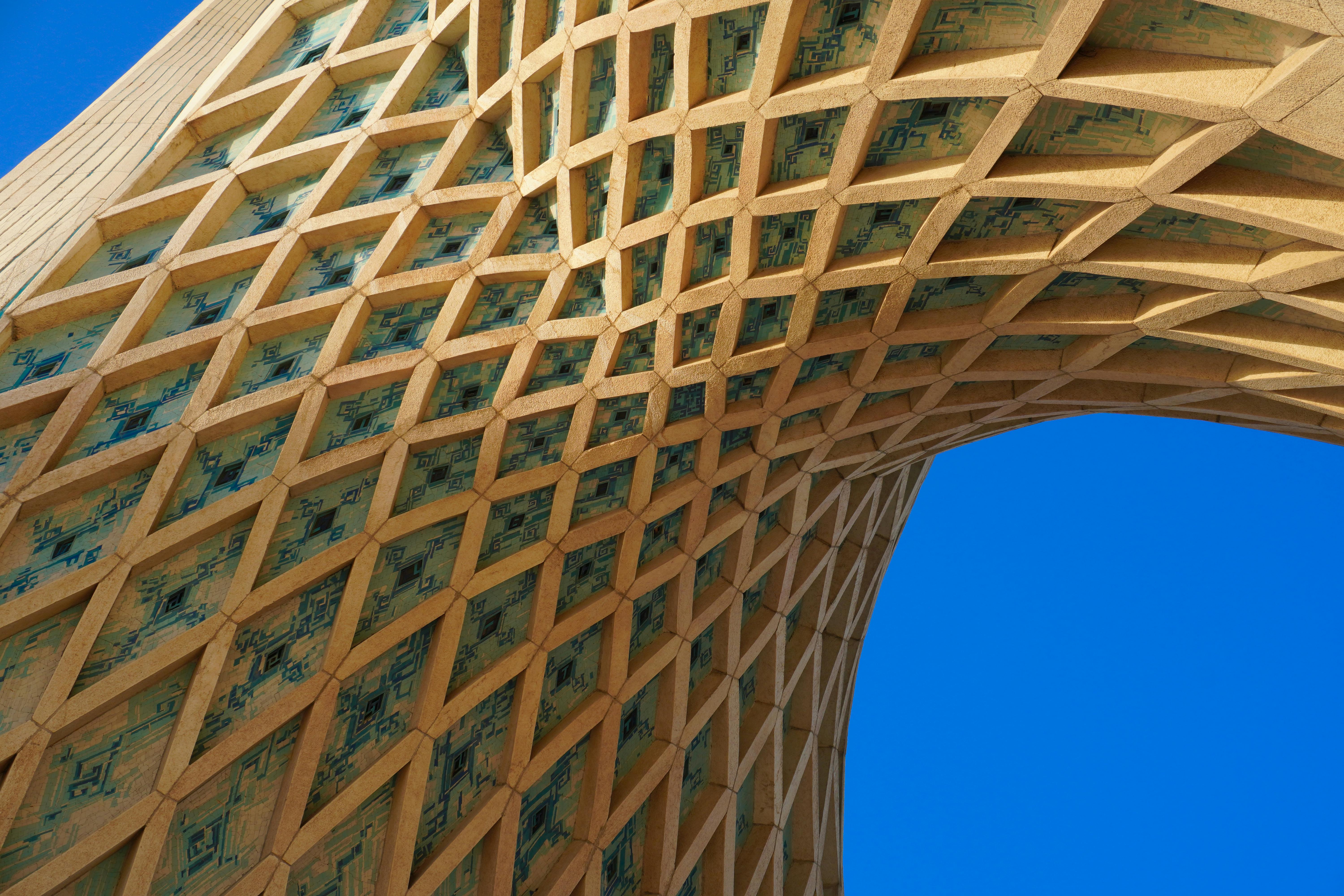 Close-up Shot of Zahdi Tower Under Blue Sky · Free Stock Photo