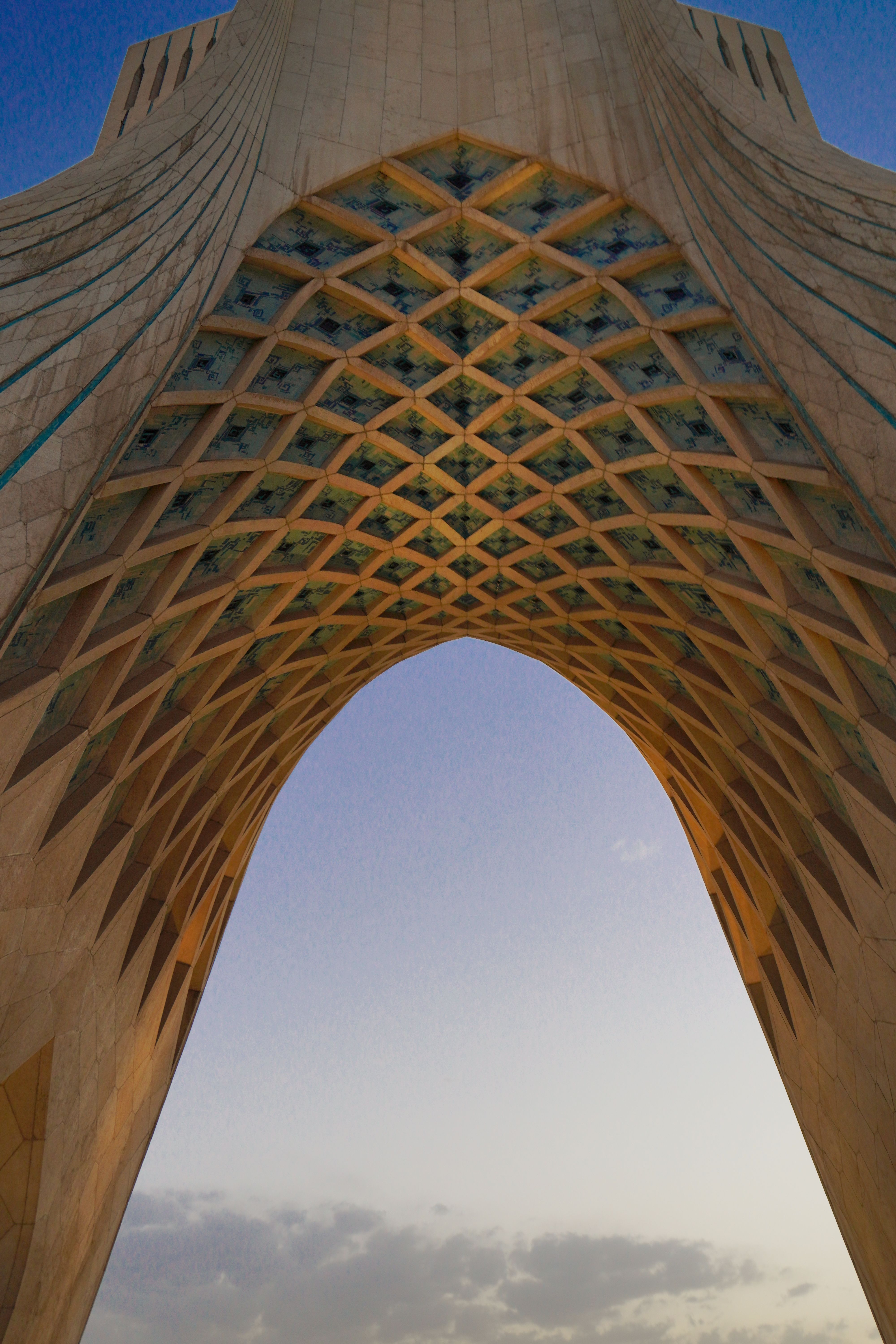 Archway of the Azadi Tower in Tehran · Free Stock Photo