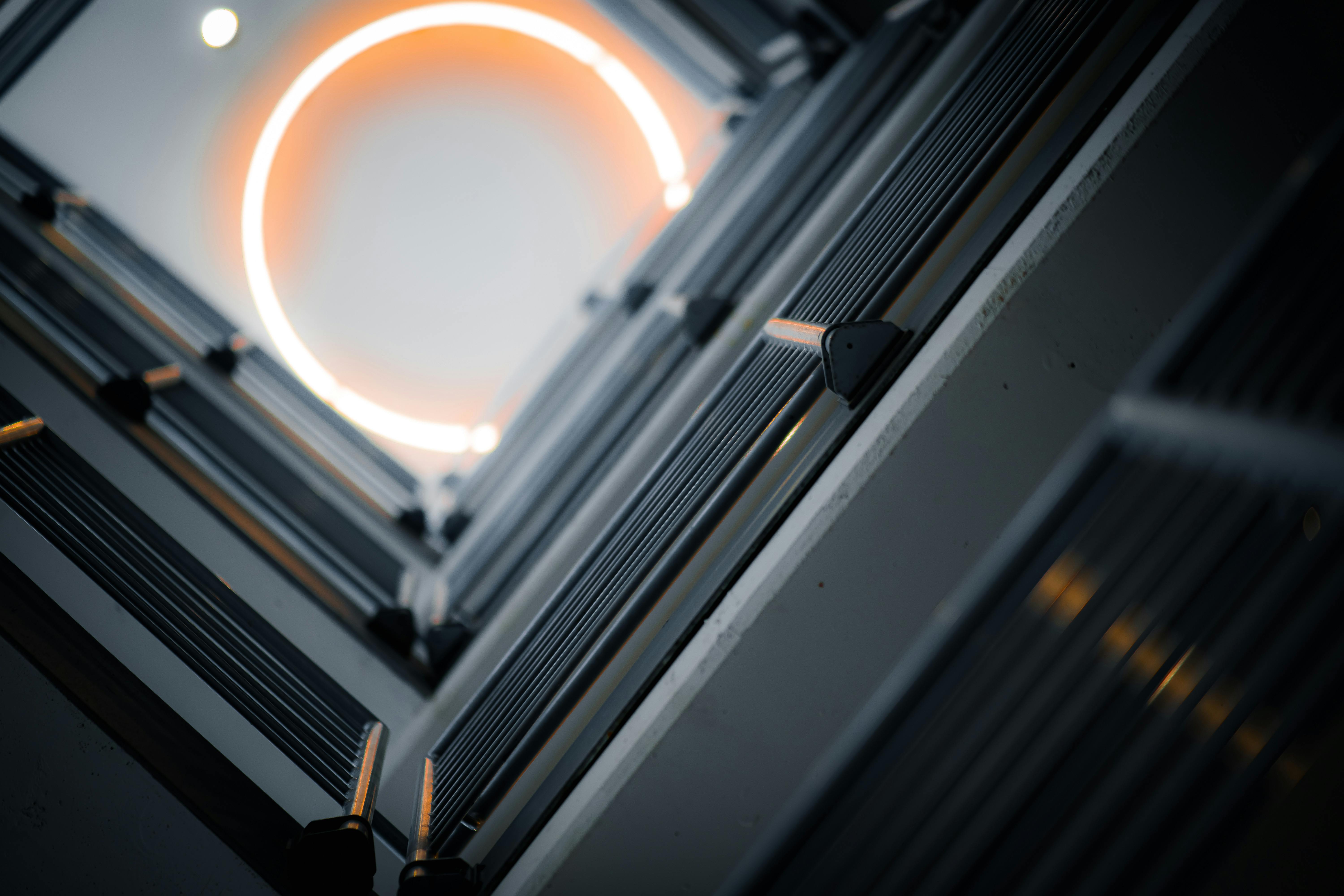 Ring Light on Ceiling above Lift · Free Stock Photo