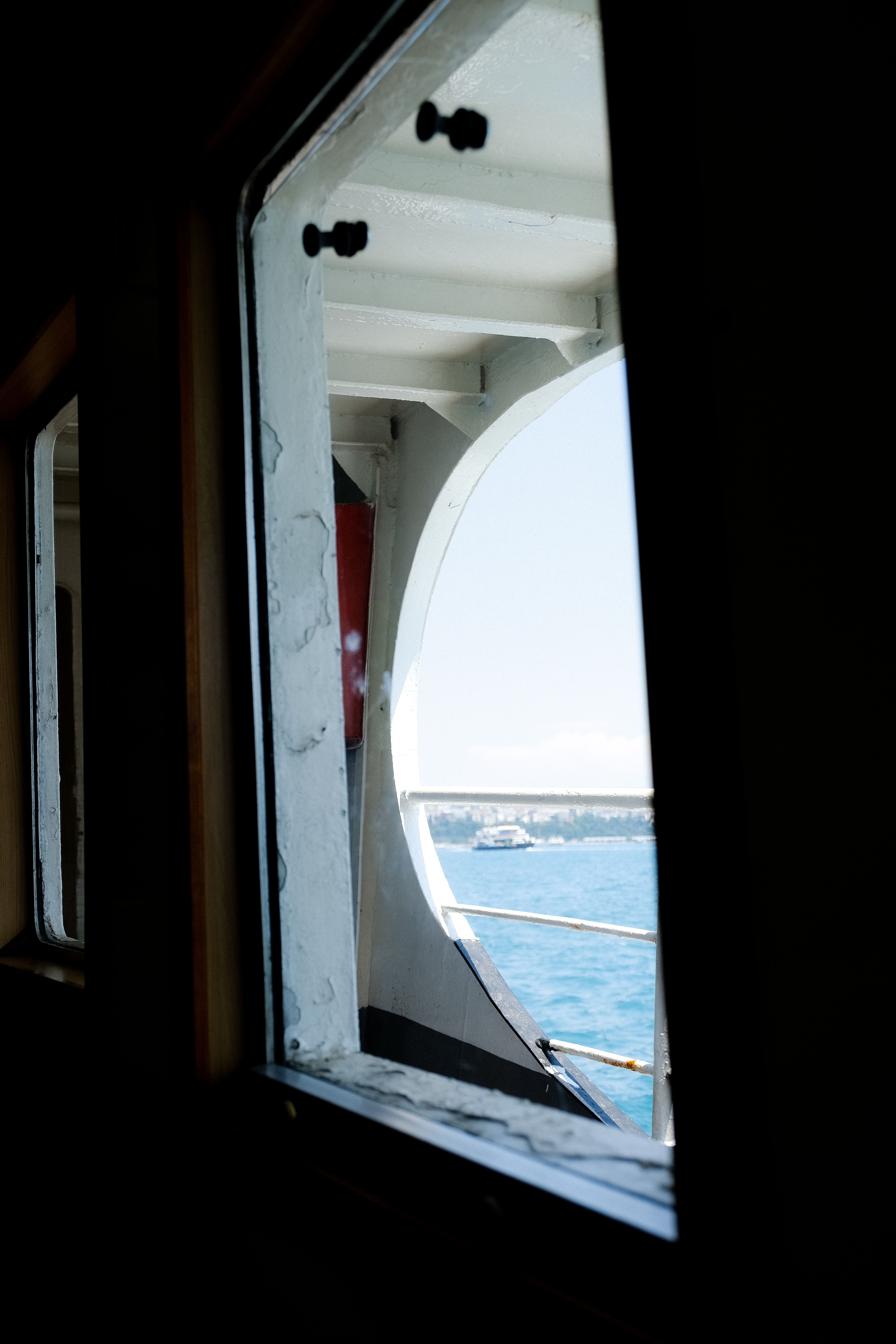 Sea Seen through Window of Ship · Free Stock Photo