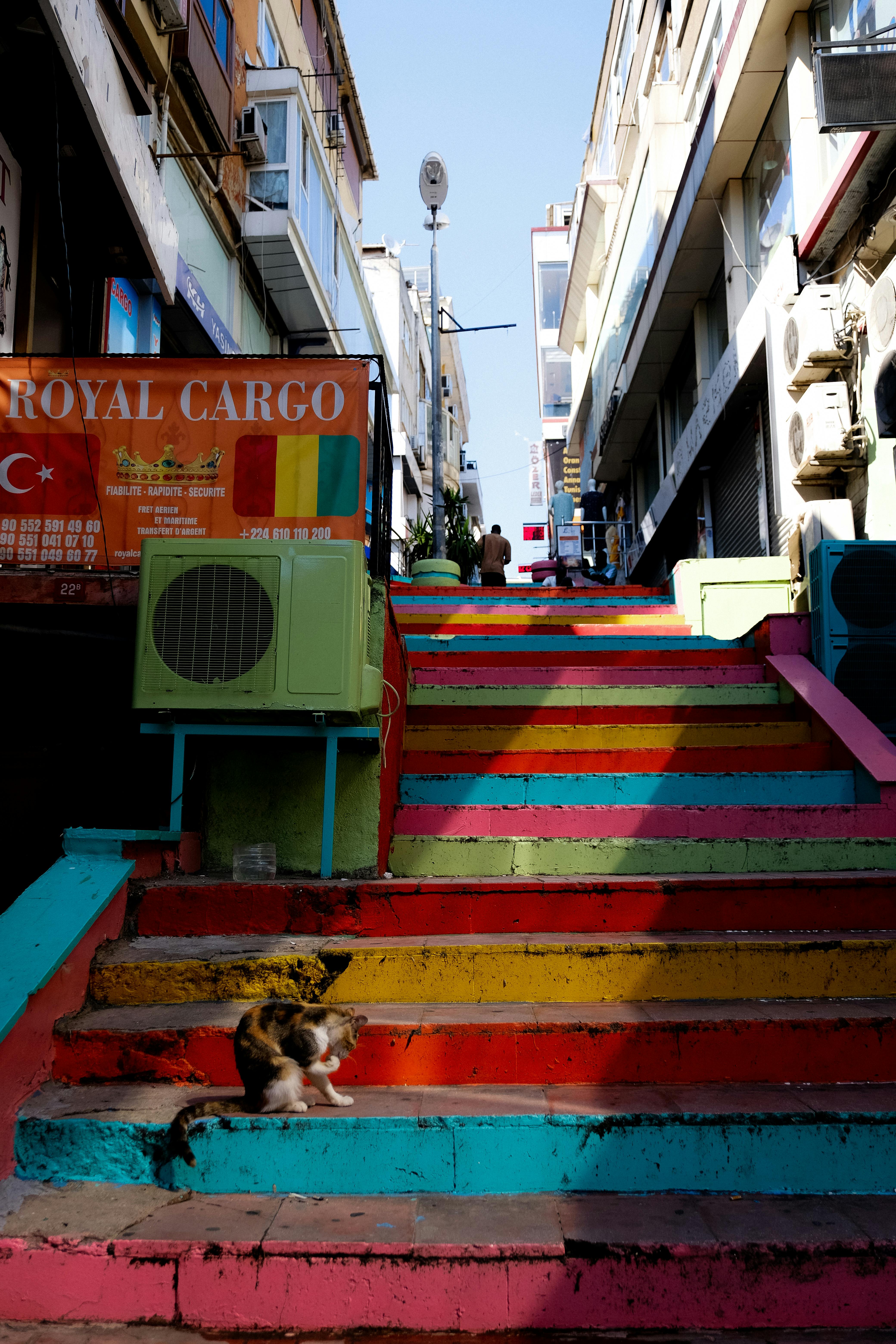 Colorful Stairs on Street in Turkey · Free Stock Photo