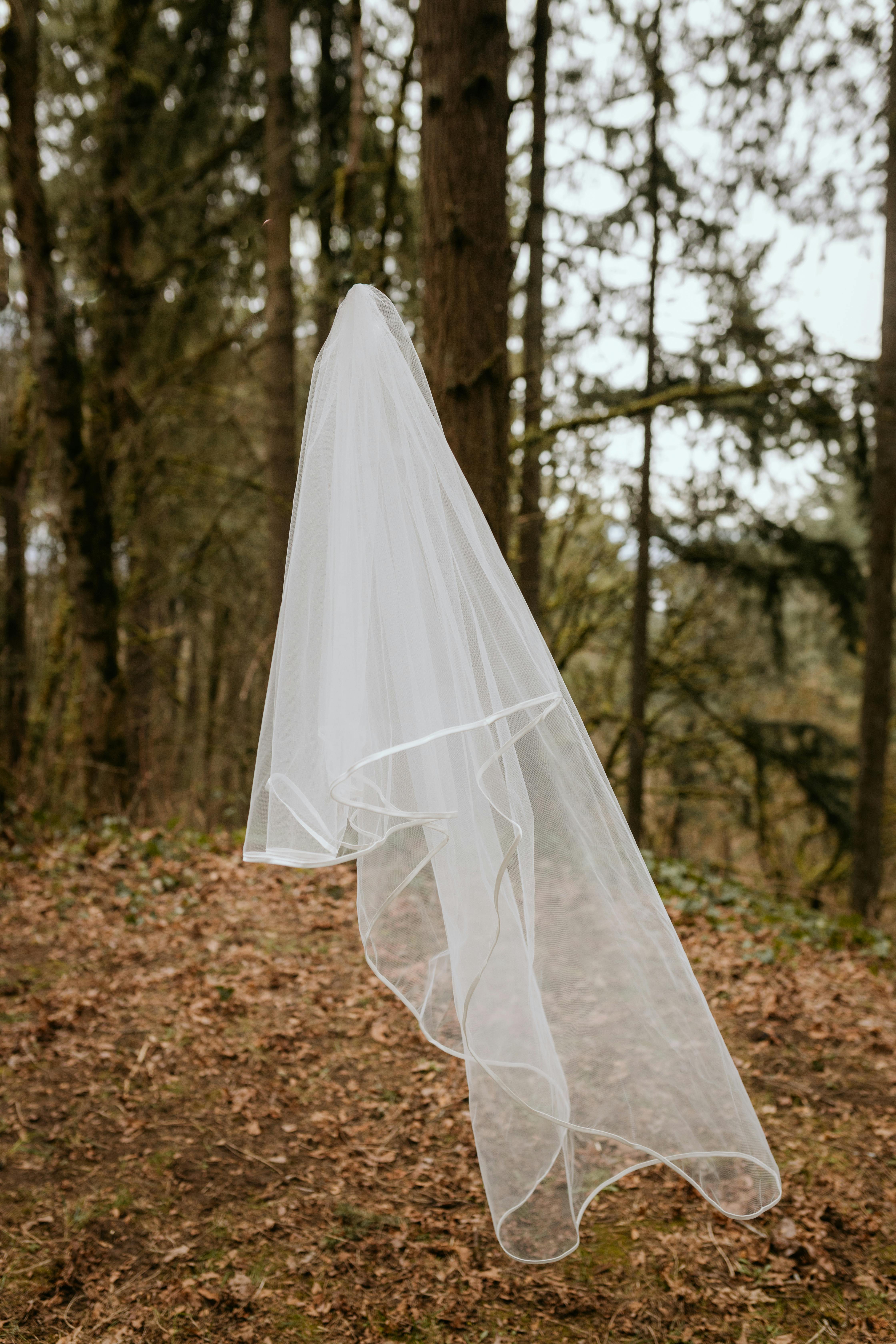 Photo of a Veil Floating · Free Stock Photo