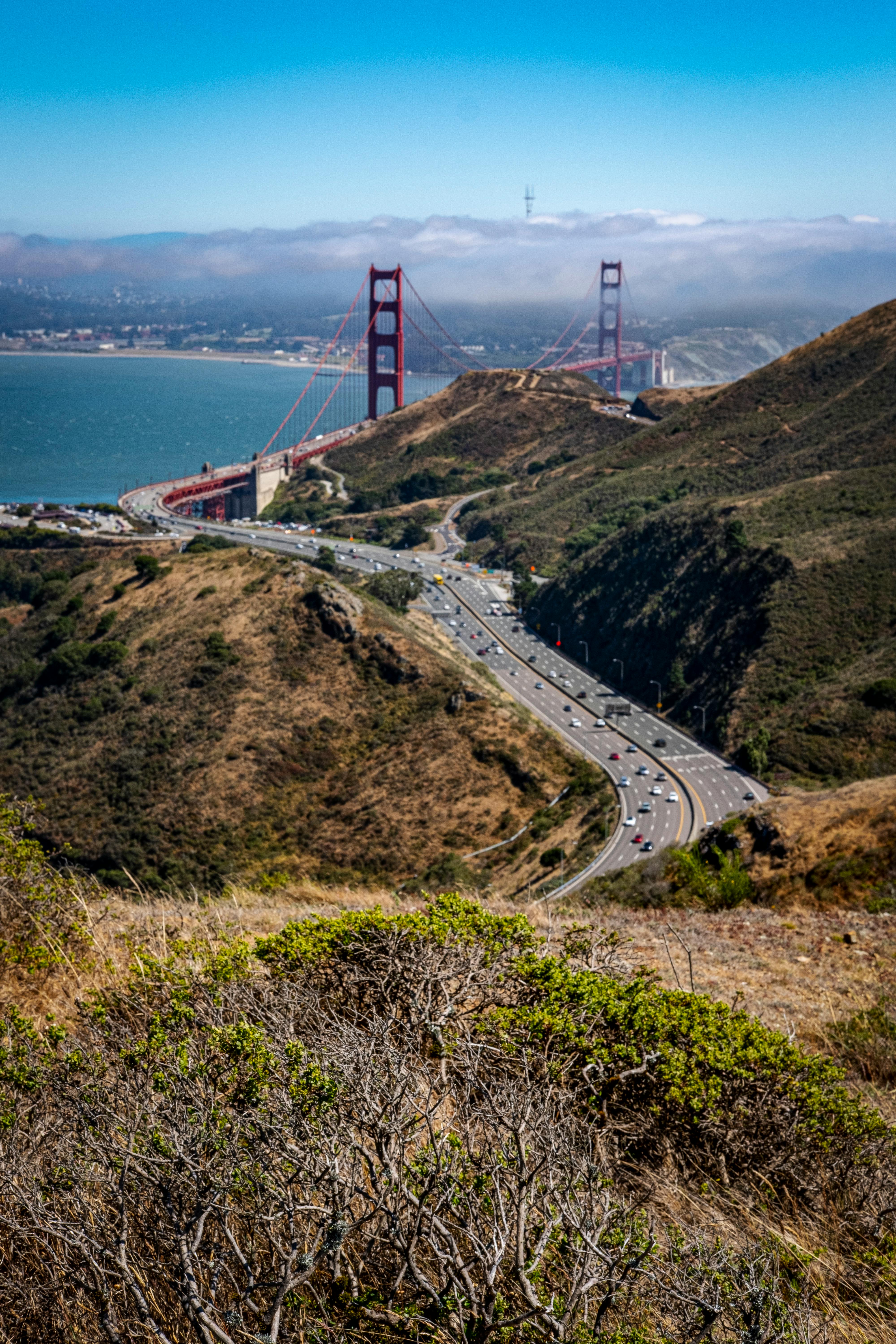 Golden Gate Bridge View from the Mountain · Free Stock Photo