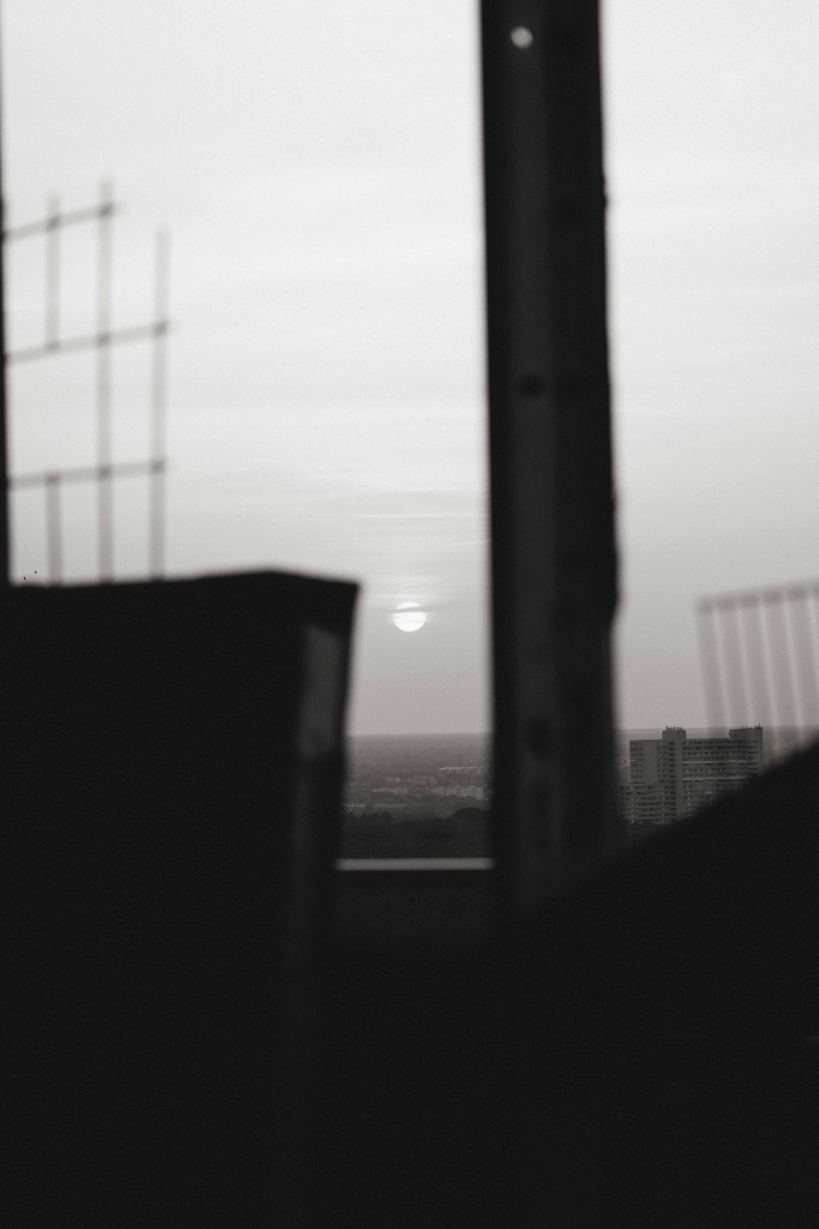 Black and White View from a Window · Free Stock Photo