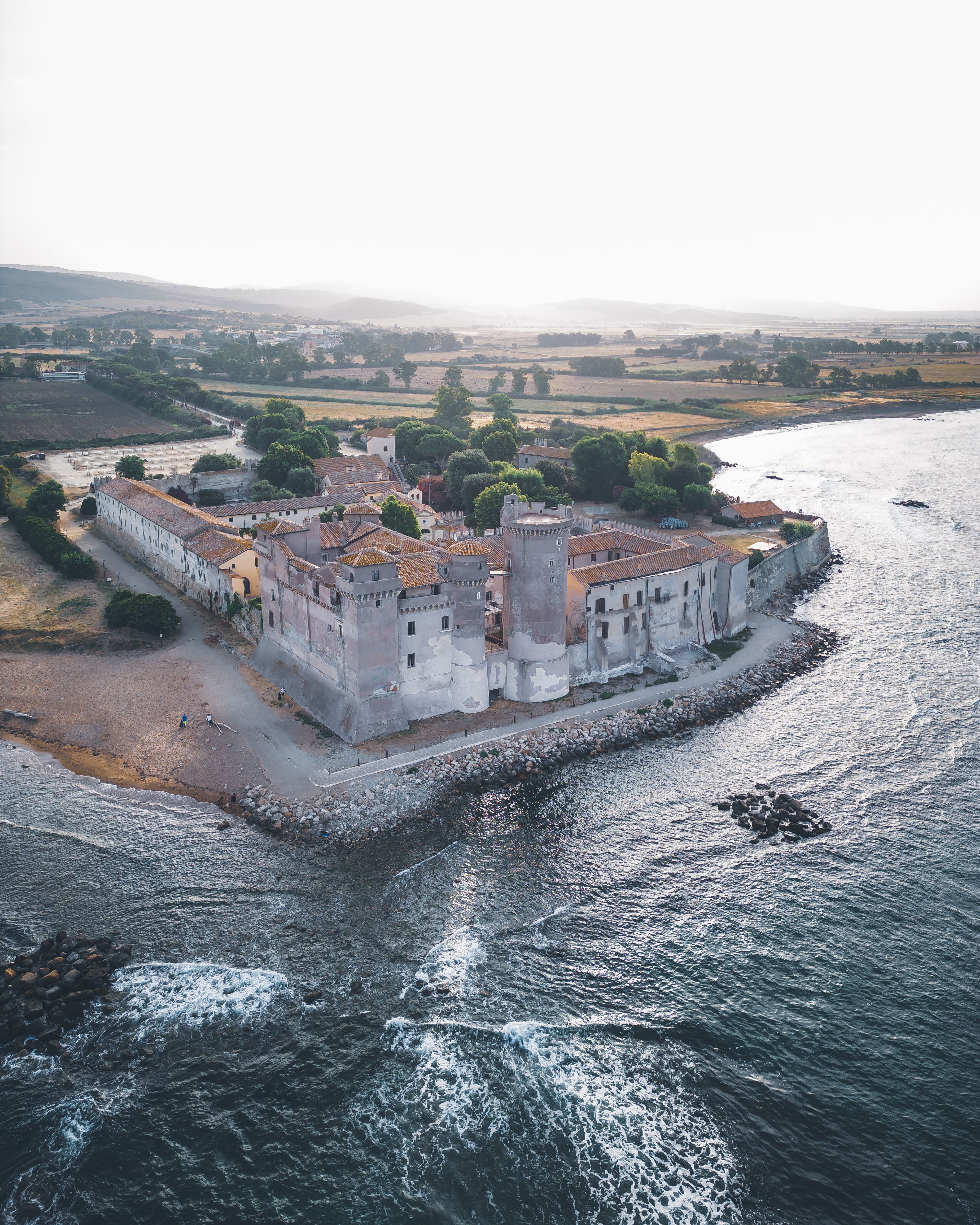 Aerial Shot of Santa Severa Castle · Free Stock Photo