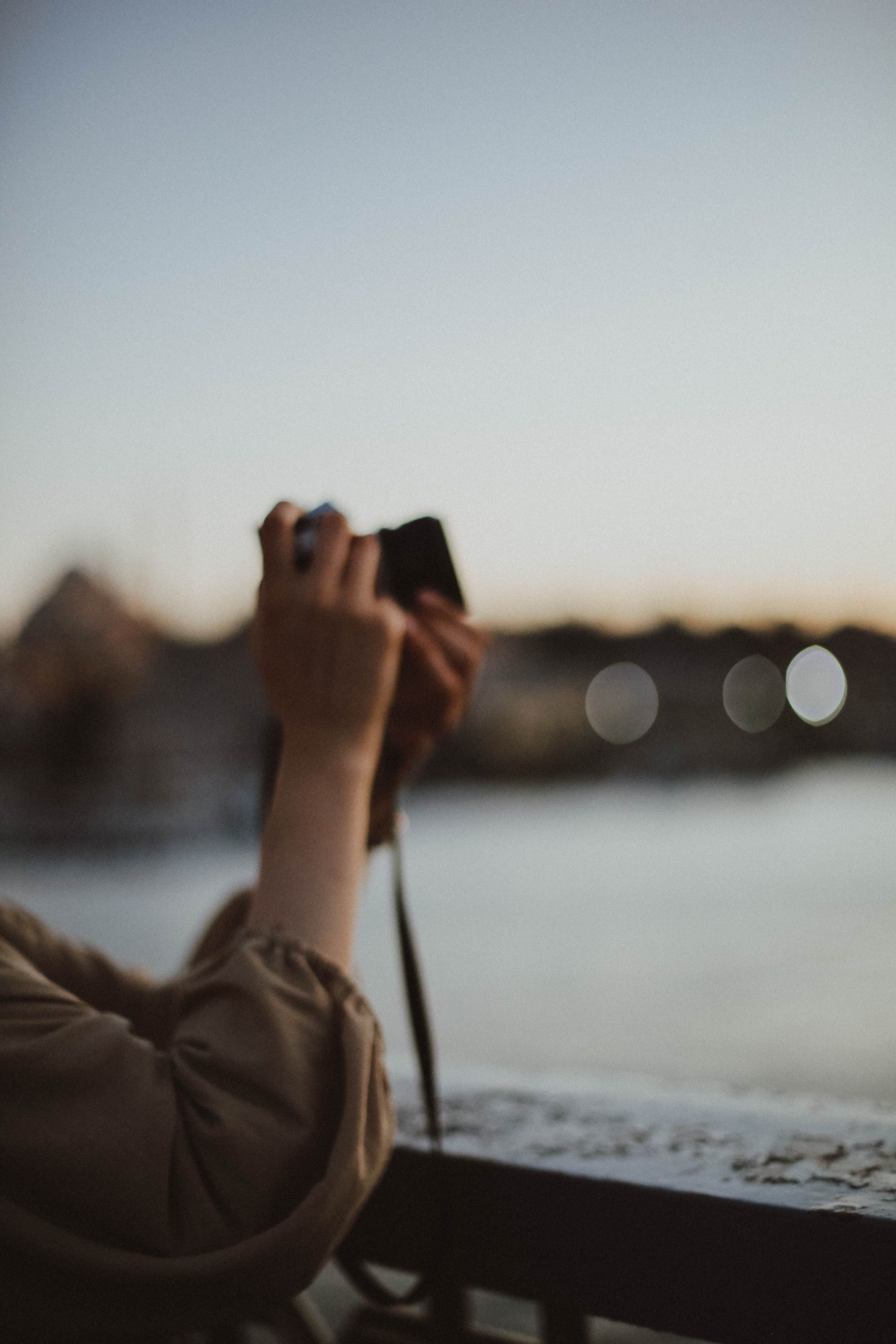 Black Camera Capturing Another Camera · Free Stock Photo