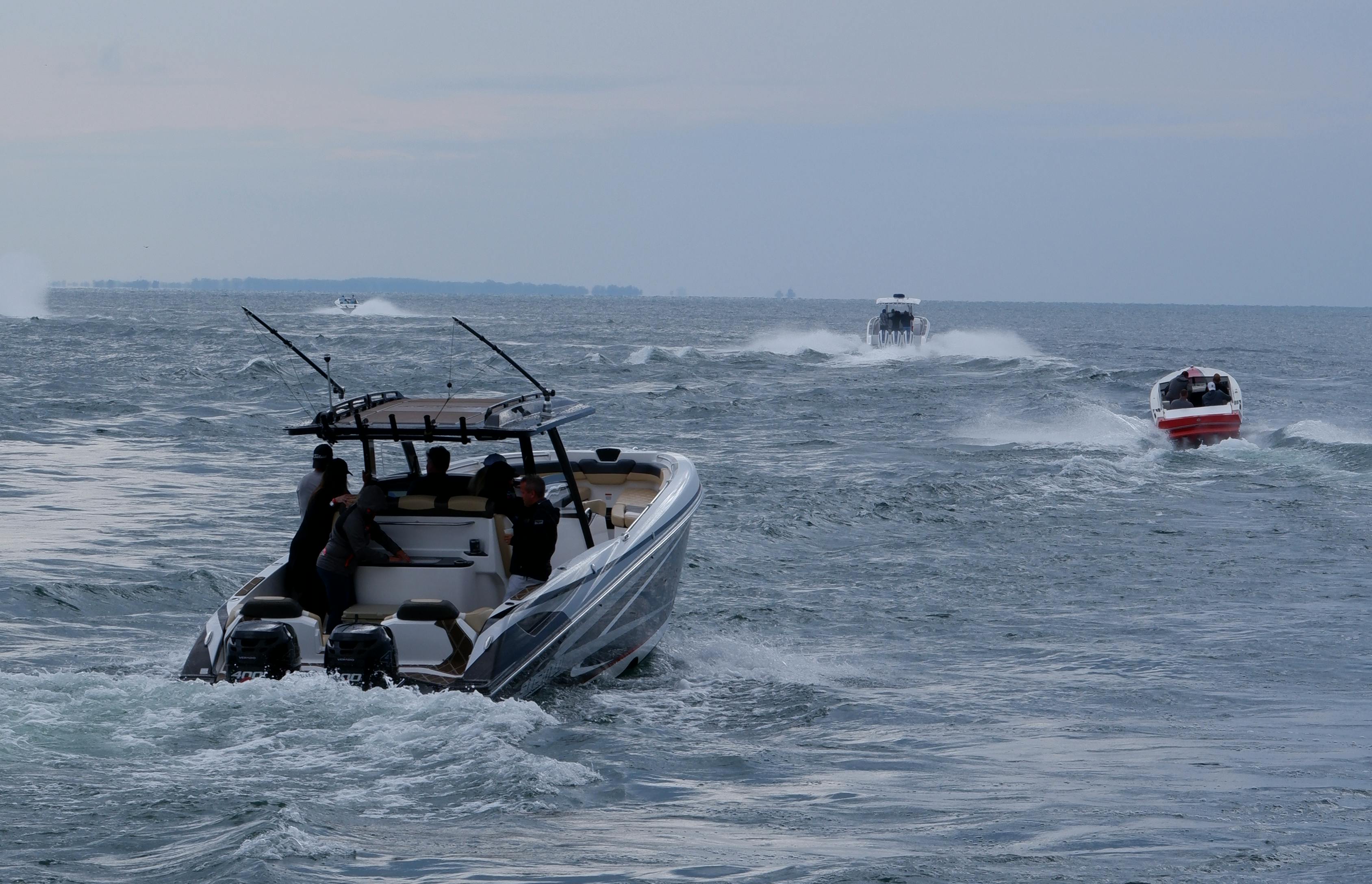 Aerial View Photo of Motor Boat on Sea · Free Stock Photo