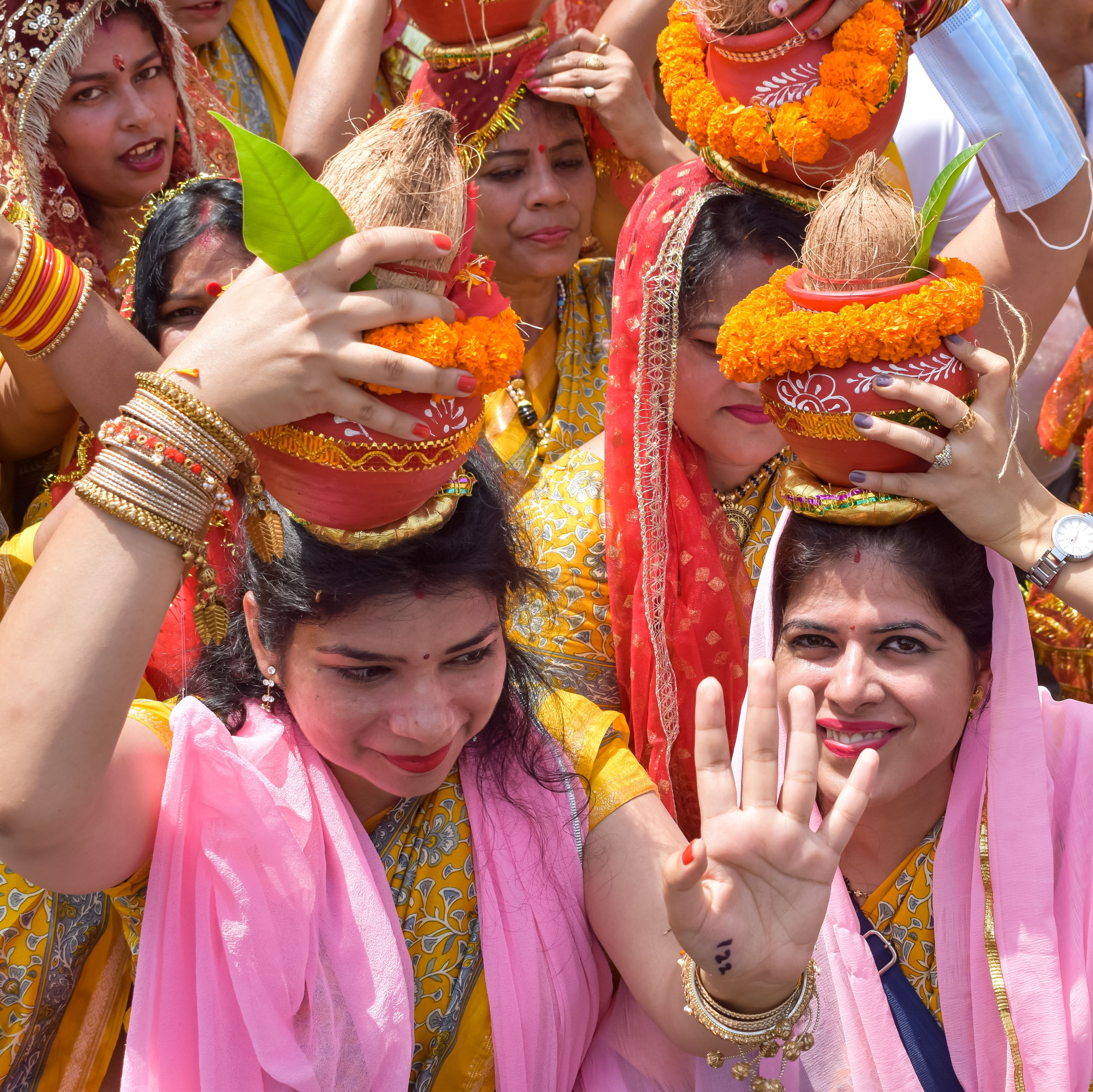 Women Wearing Traditional Clothing during Ceremony · Free Stock Photo