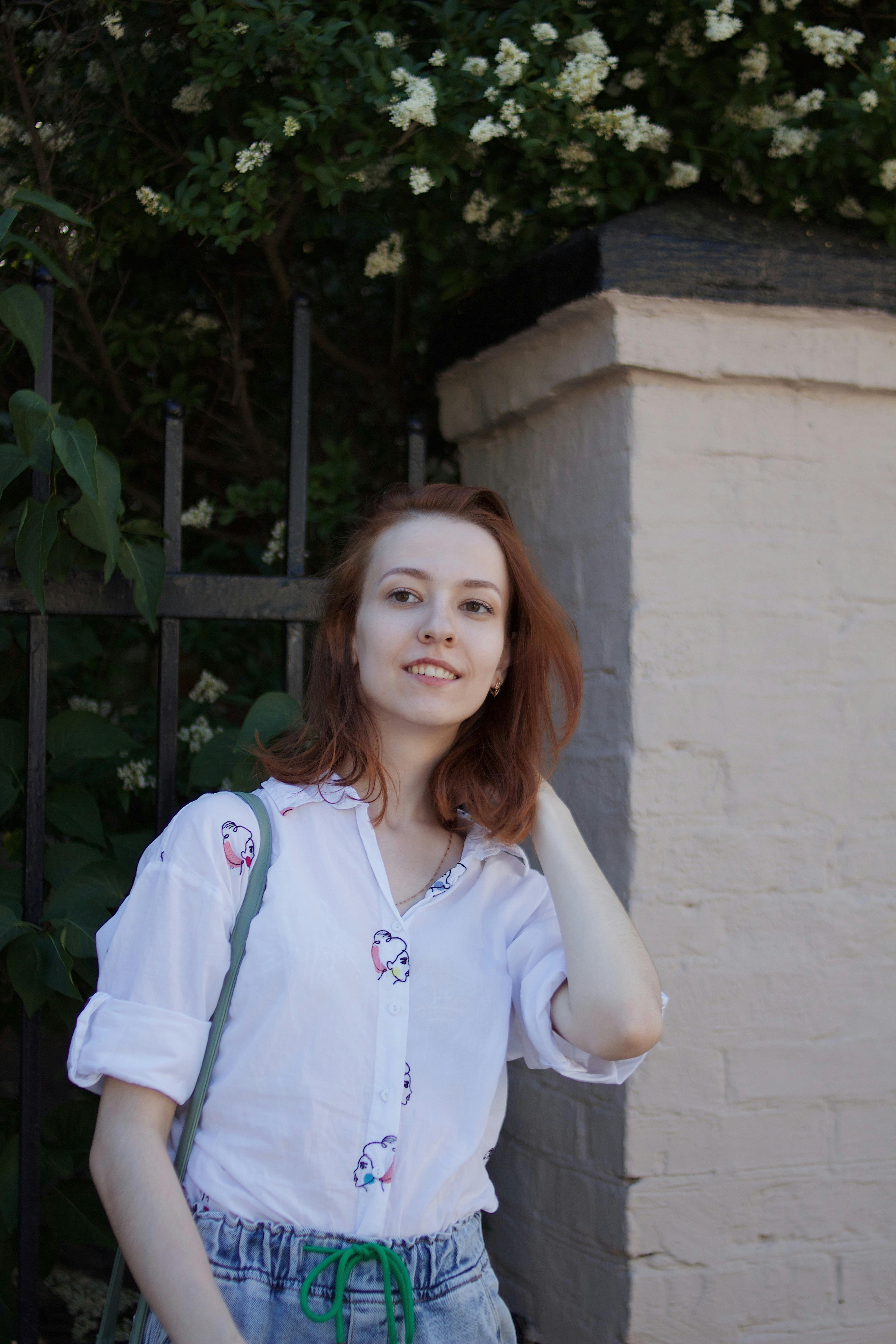 A Woman in White Shirt · Free Stock Photo