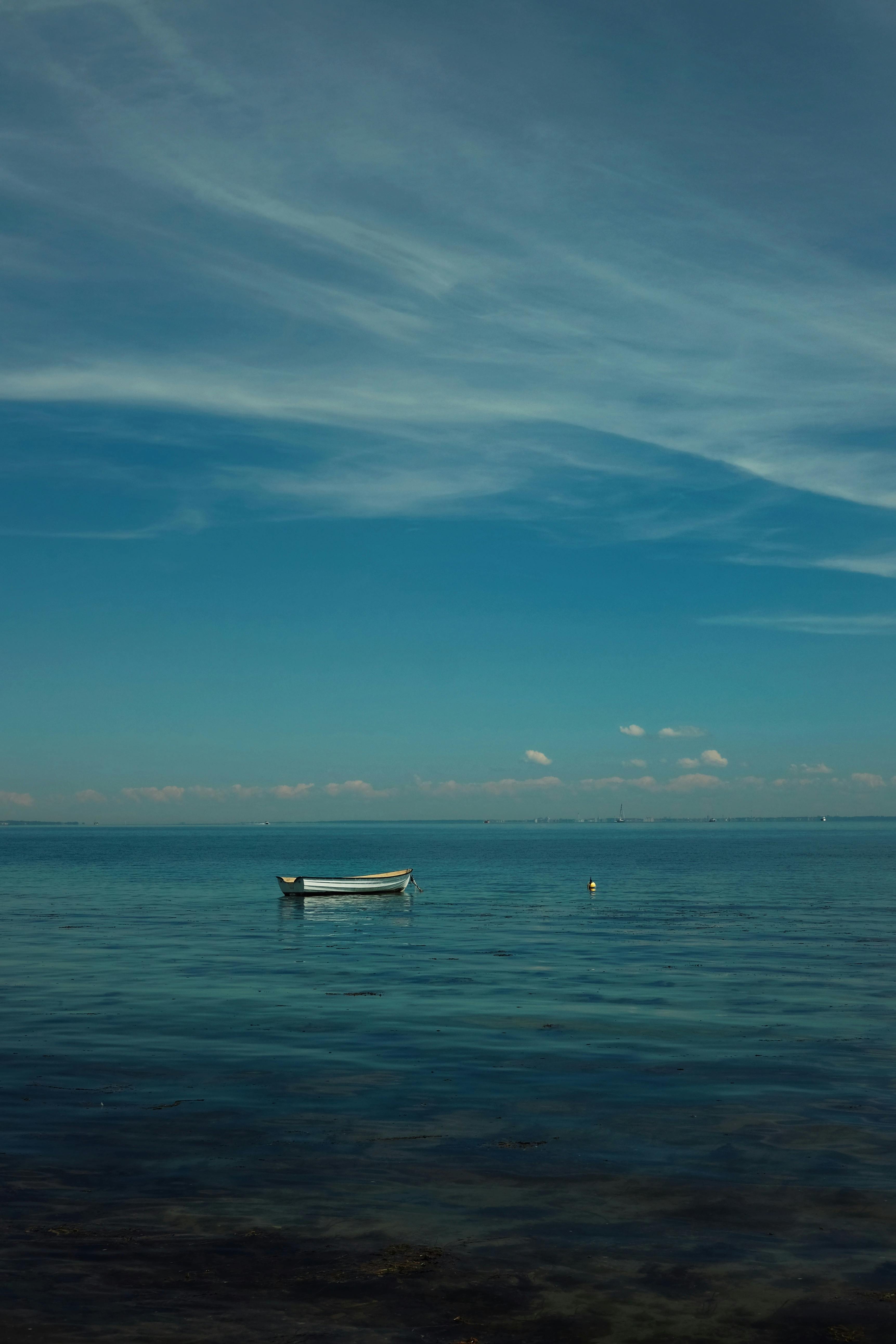 Empty Boat on Sea · Free Stock Photo