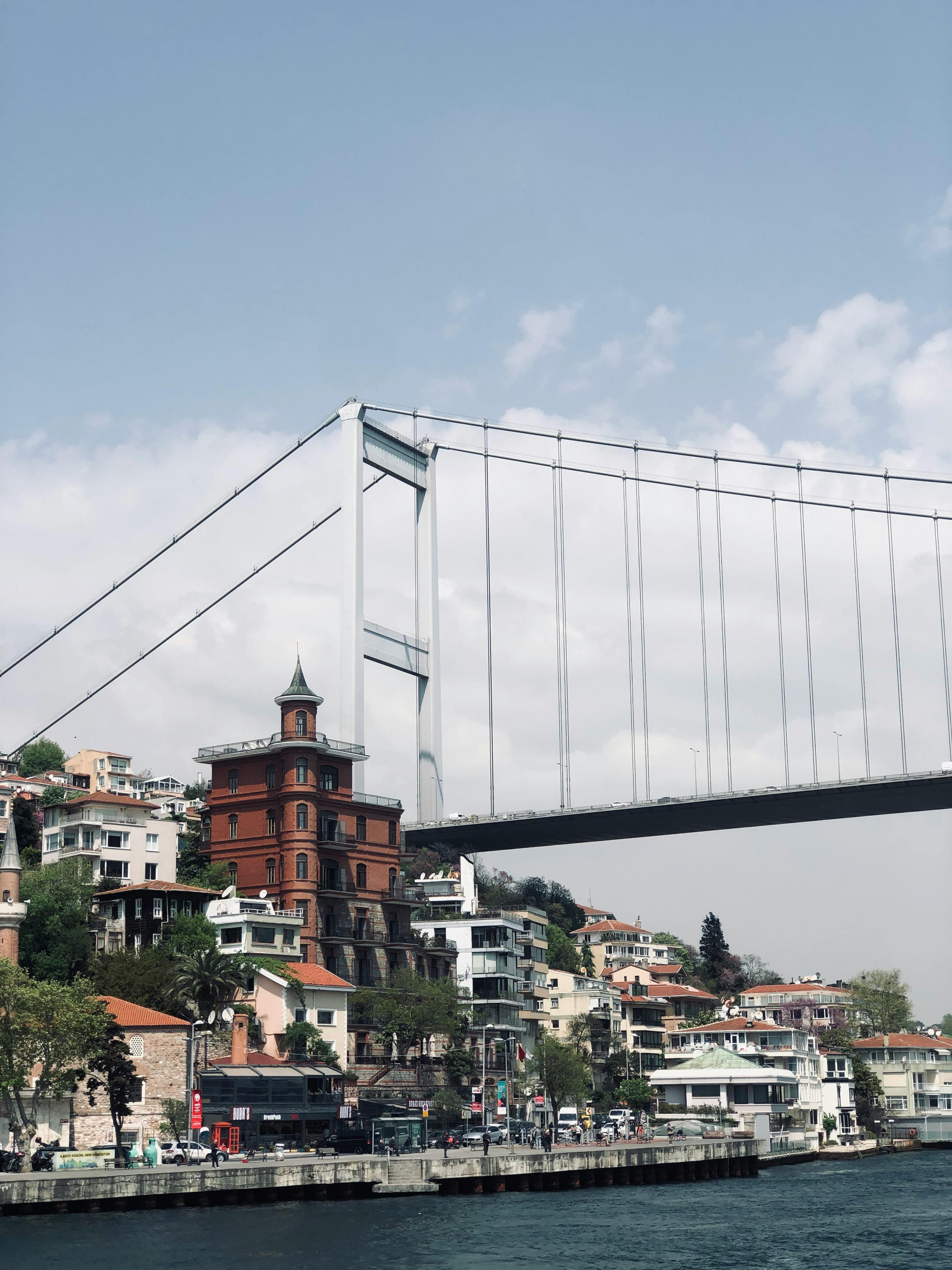 A Suspension Bridge over the City · Free Stock Photo