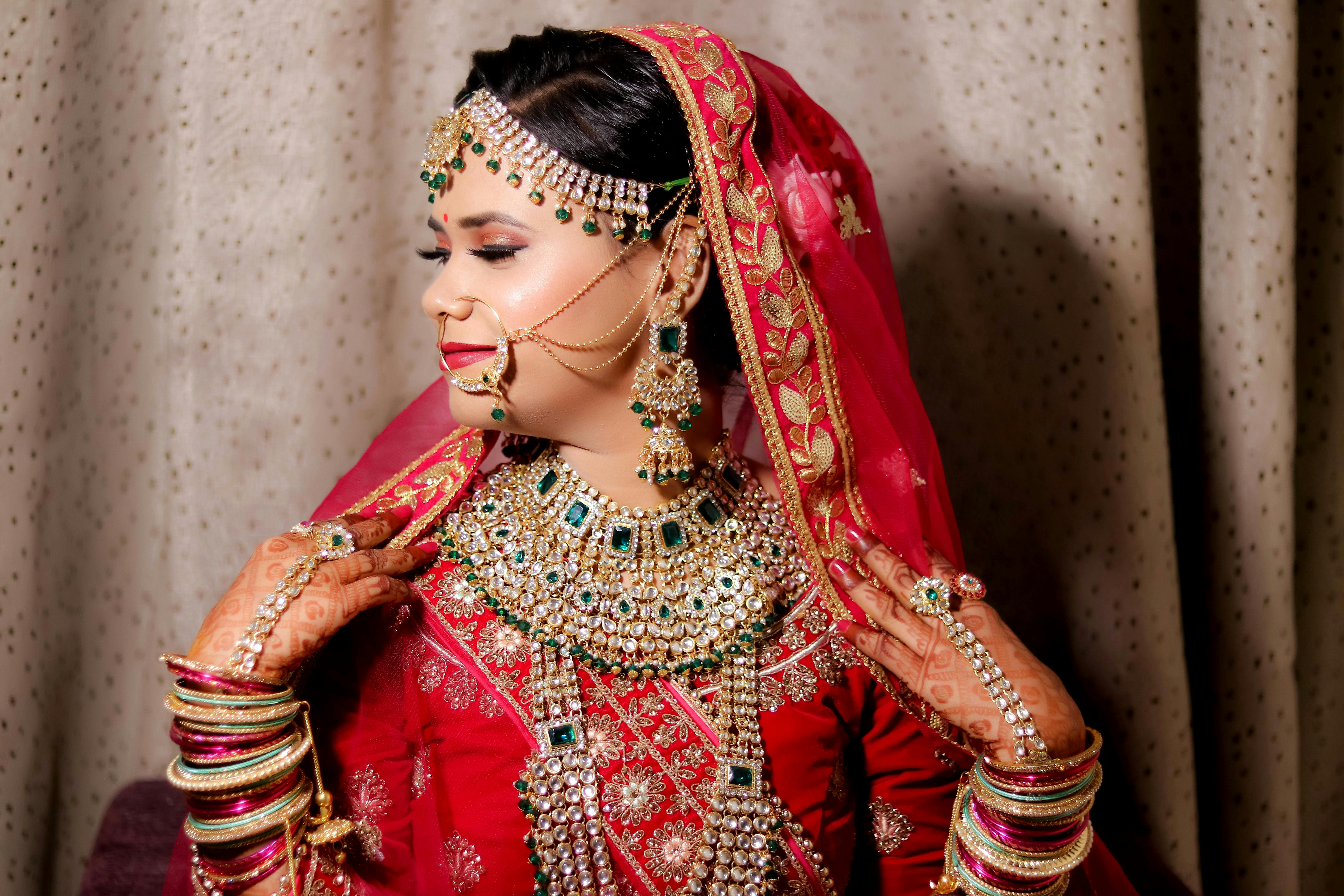 Girl Wearing a Radha Costume · Free Stock Photo