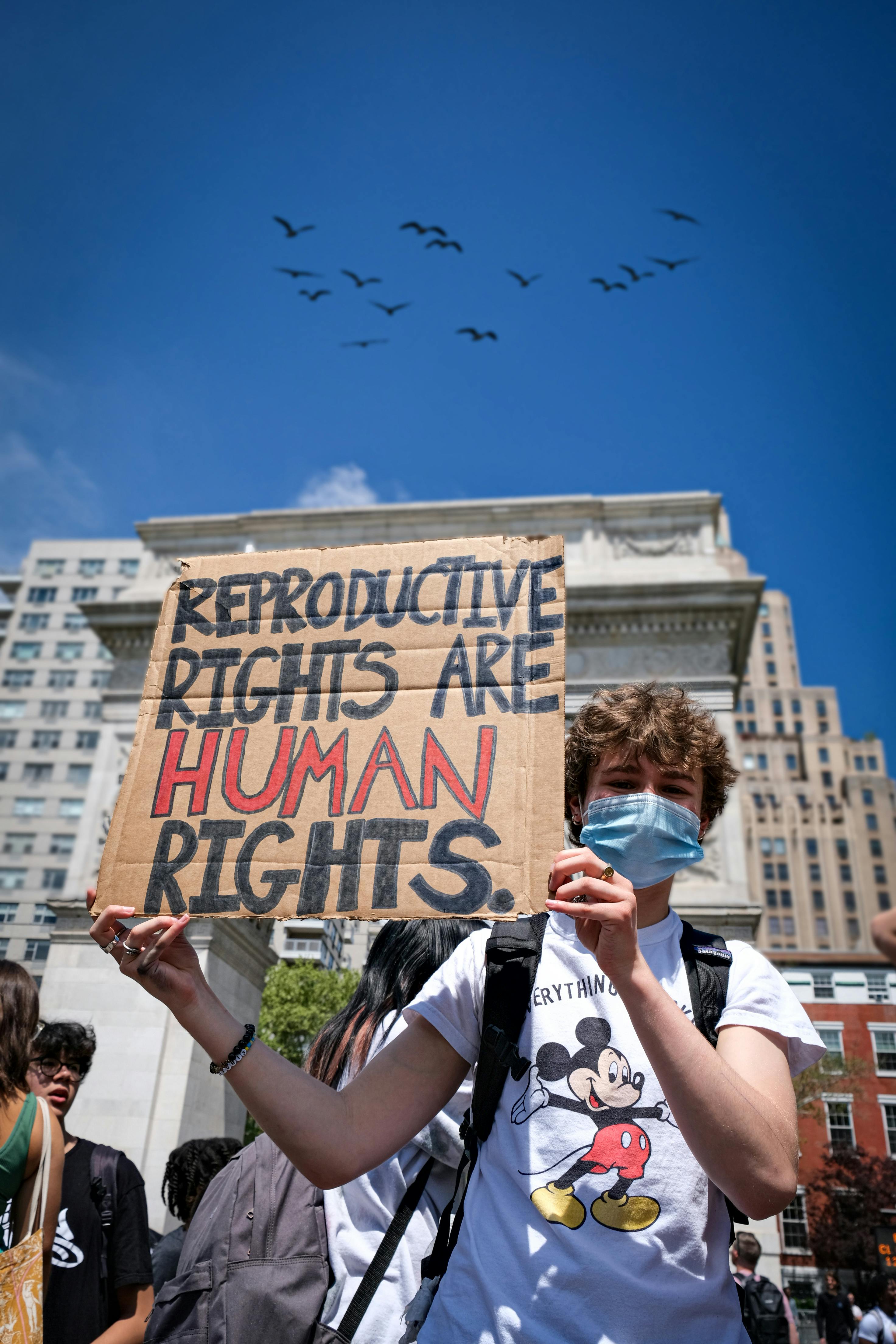 A Person Holding a Protest Poster · Free Stock Photo