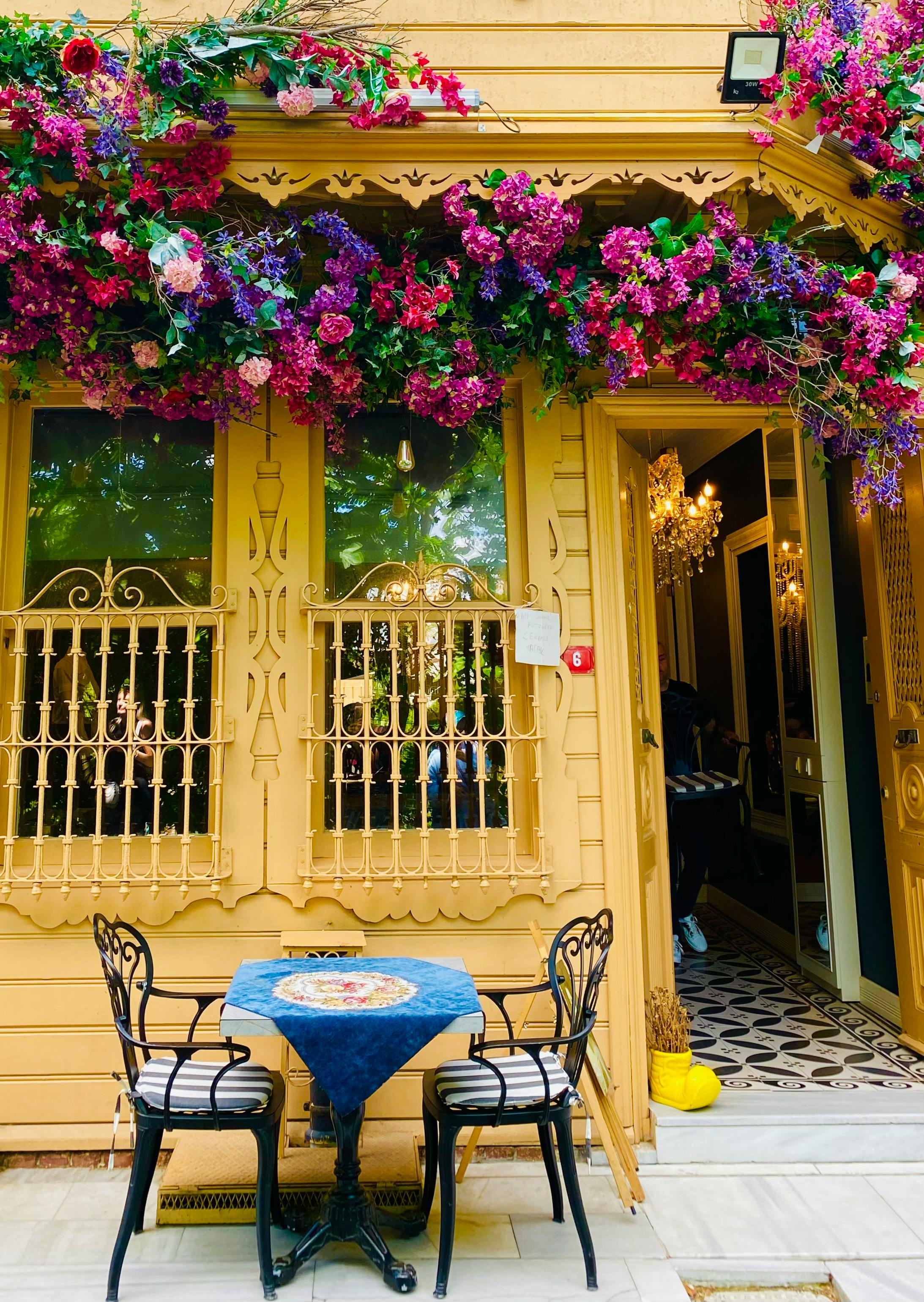 Colorful Flowers outside a Building · Free Stock Photo