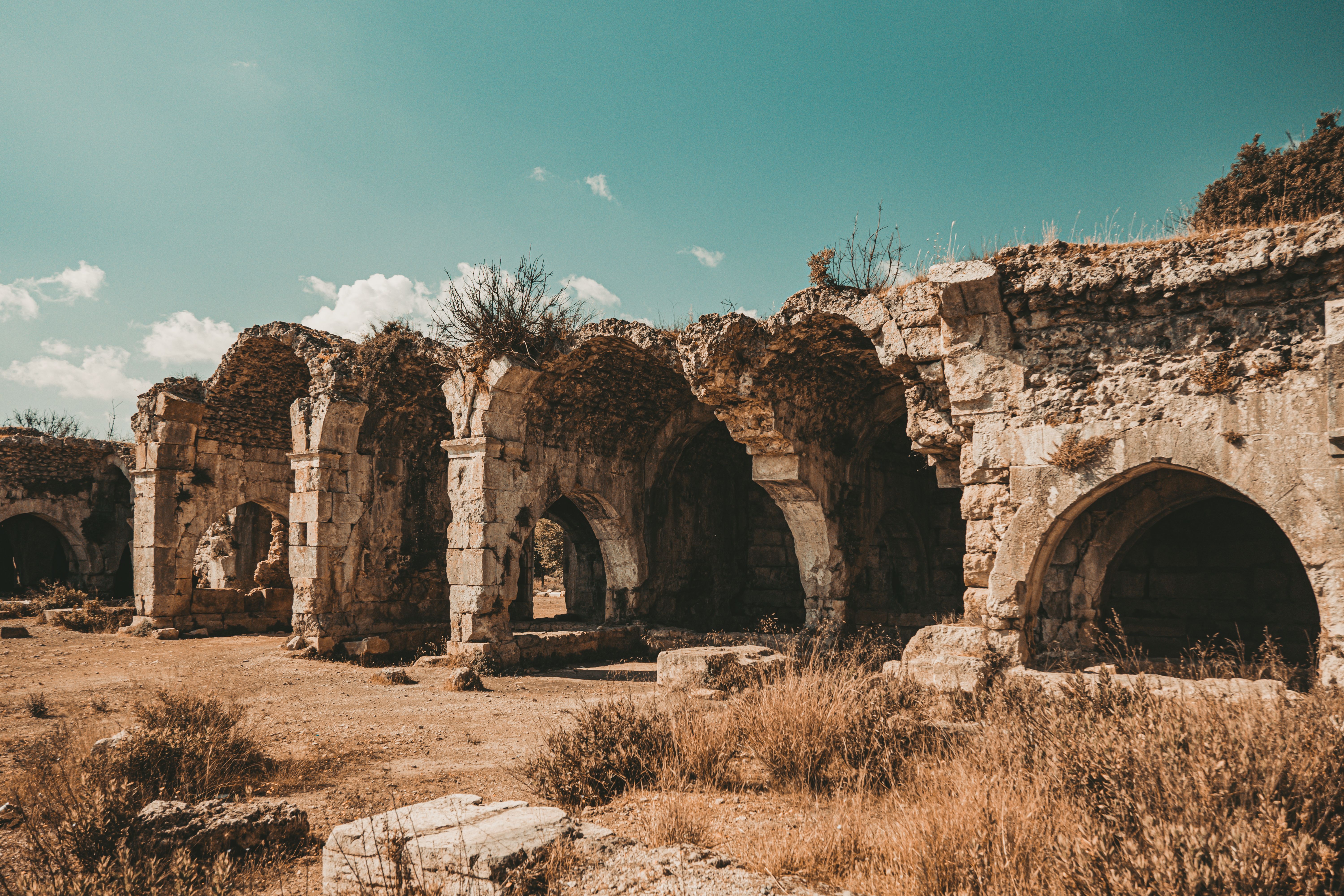 Blue Sky over Ruins · Free Stock Photo