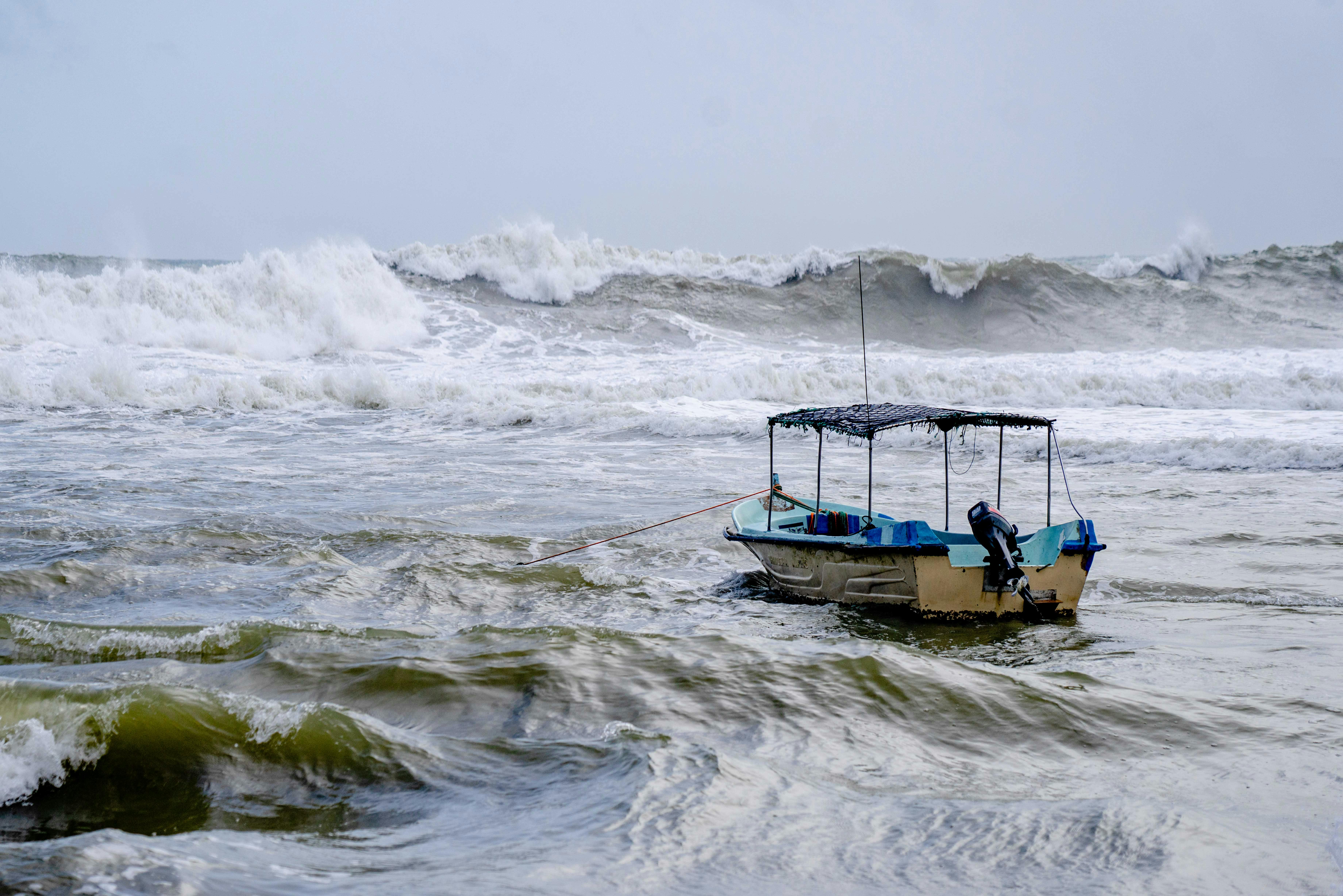 Boat in Sea in Storm · Free Stock Photo
