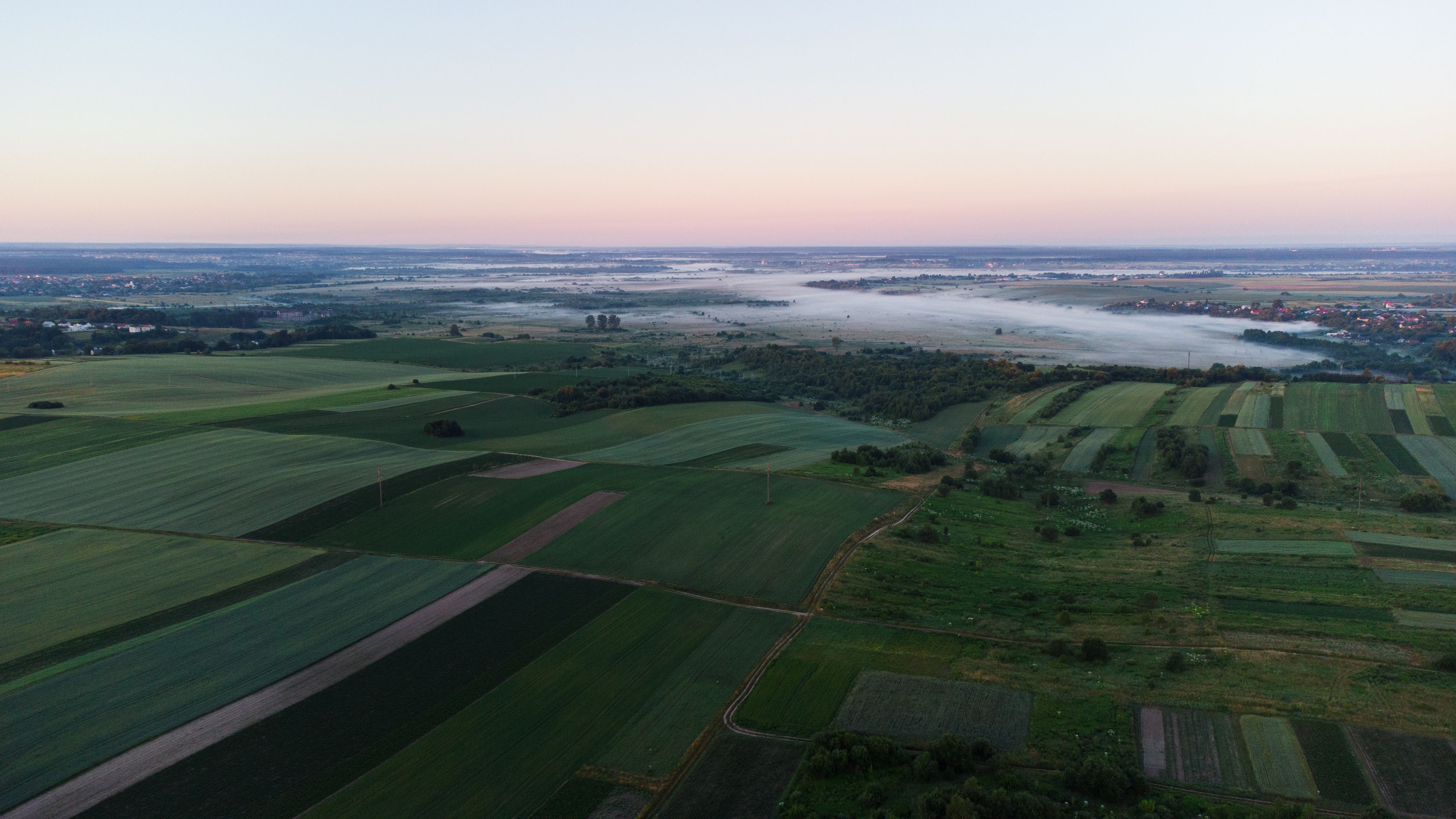 An Aerial Photography of Green Fields Under the Clear Sky · Free Stock ...