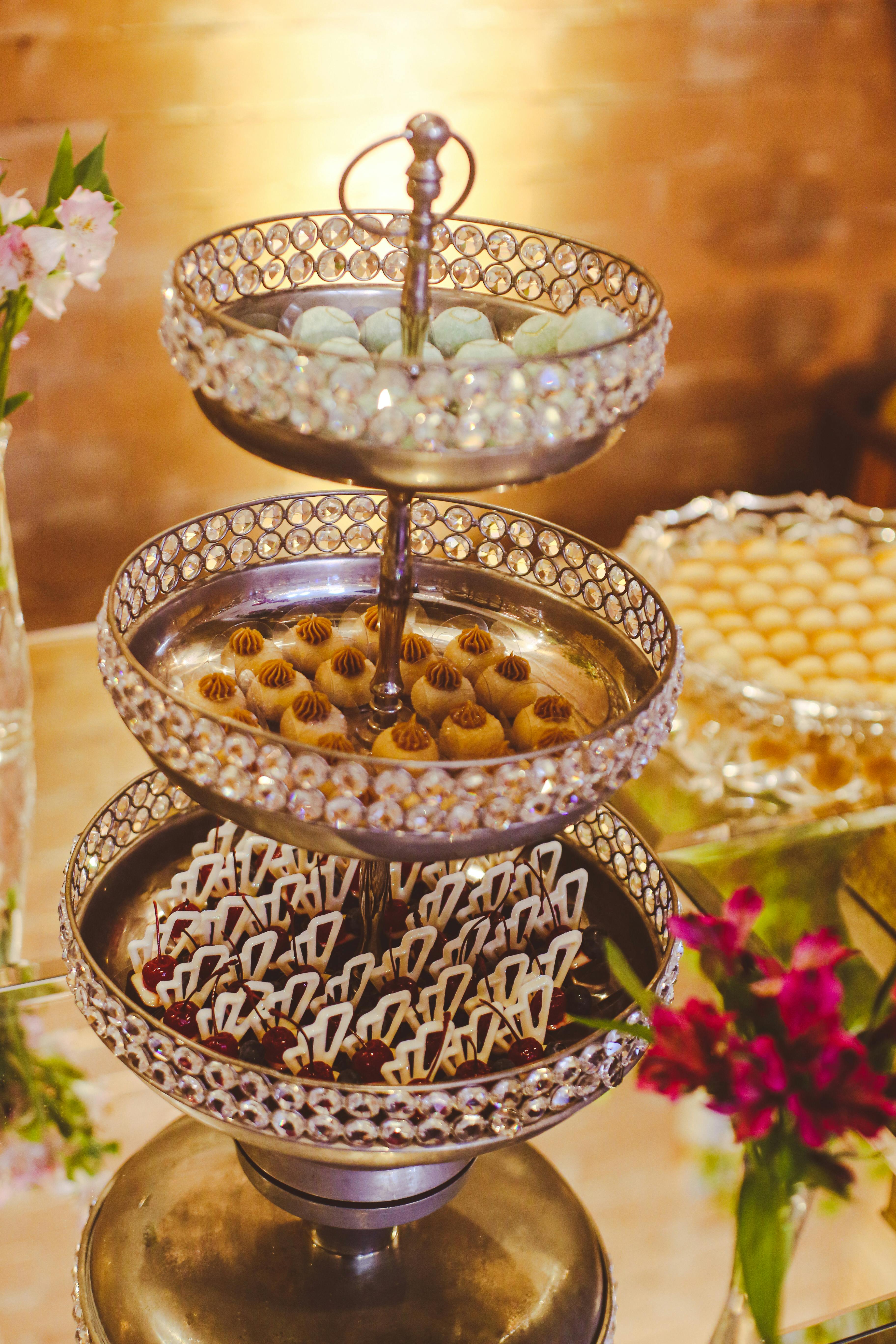 Cookies Displayed on Tiered Stand · Free Stock Photo