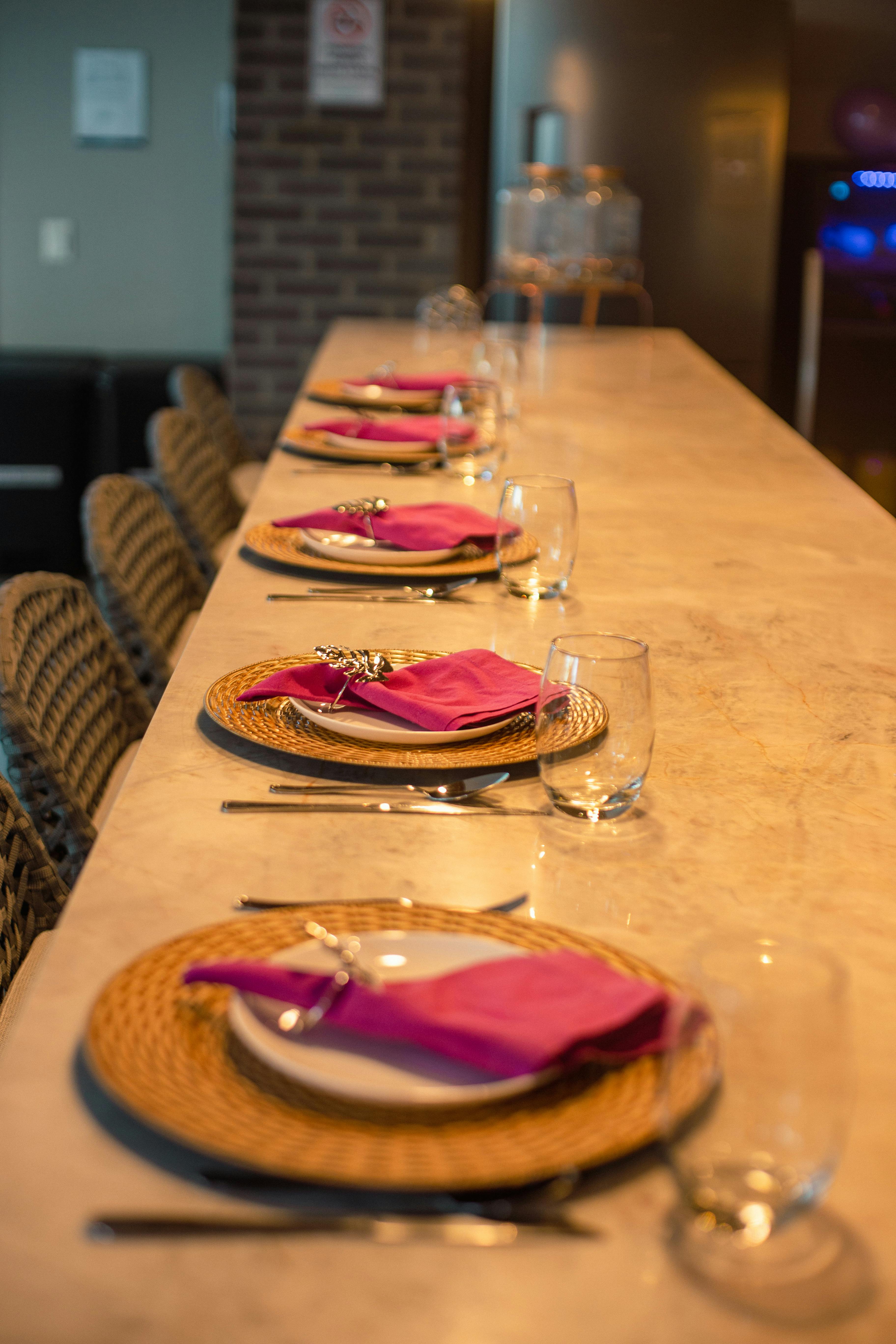 Set Table in a Fancy Restaurant · Free Stock Photo