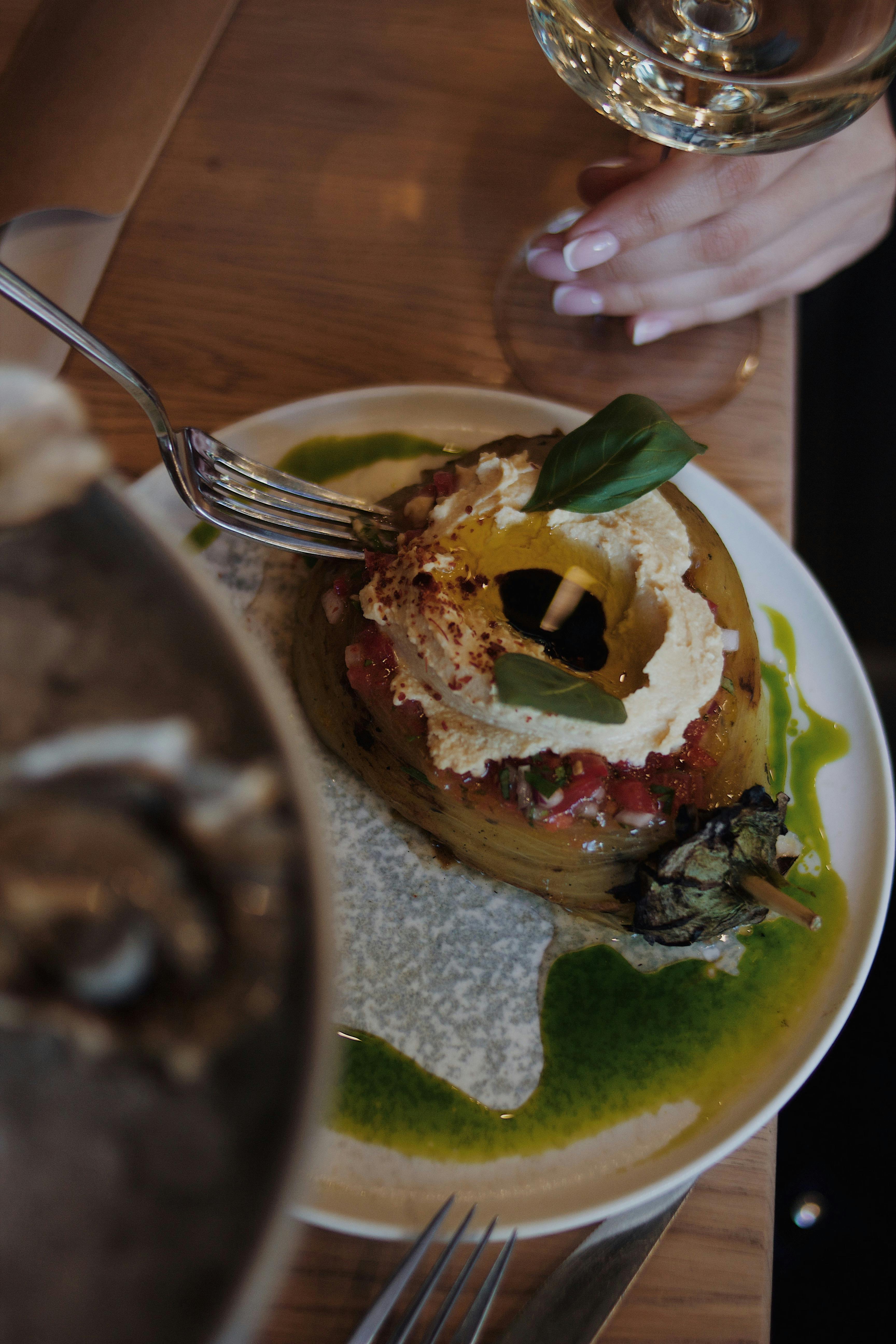 Photo of a Woman Eating a Dinner · Free Stock Photo