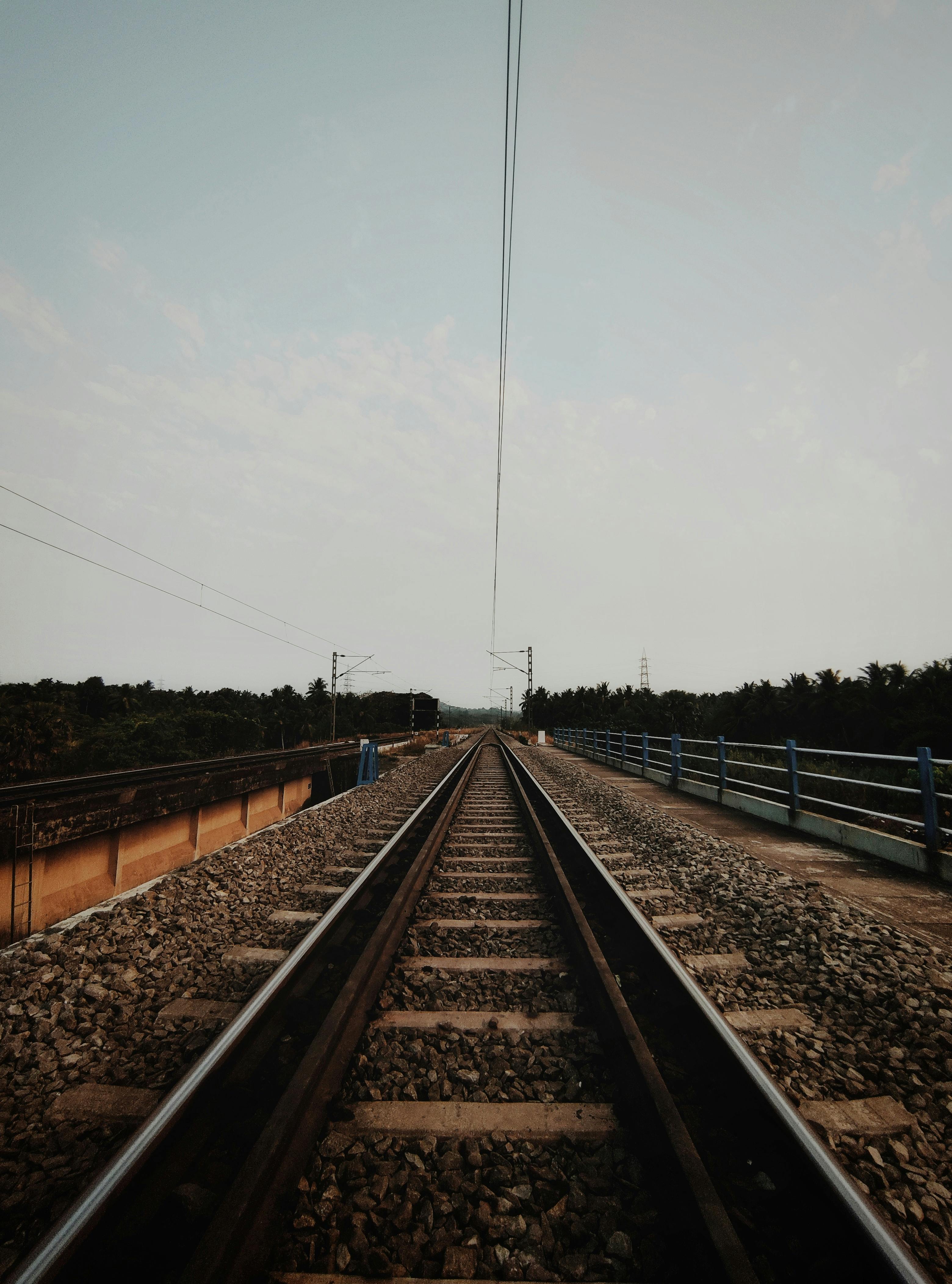 Railroad under the Sky · Free Stock Photo