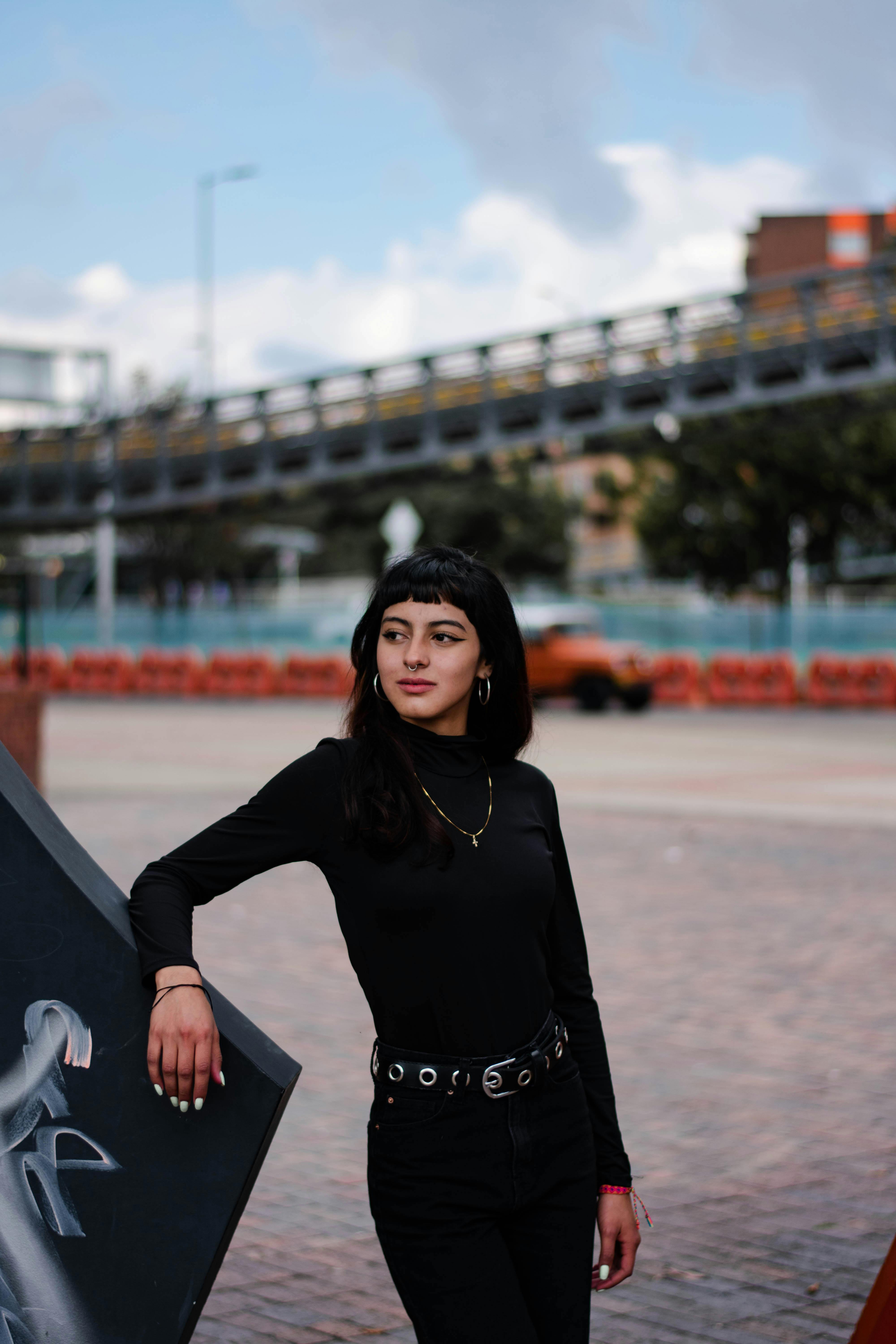 Woman Wearing Black Sweater · Free Stock Photo