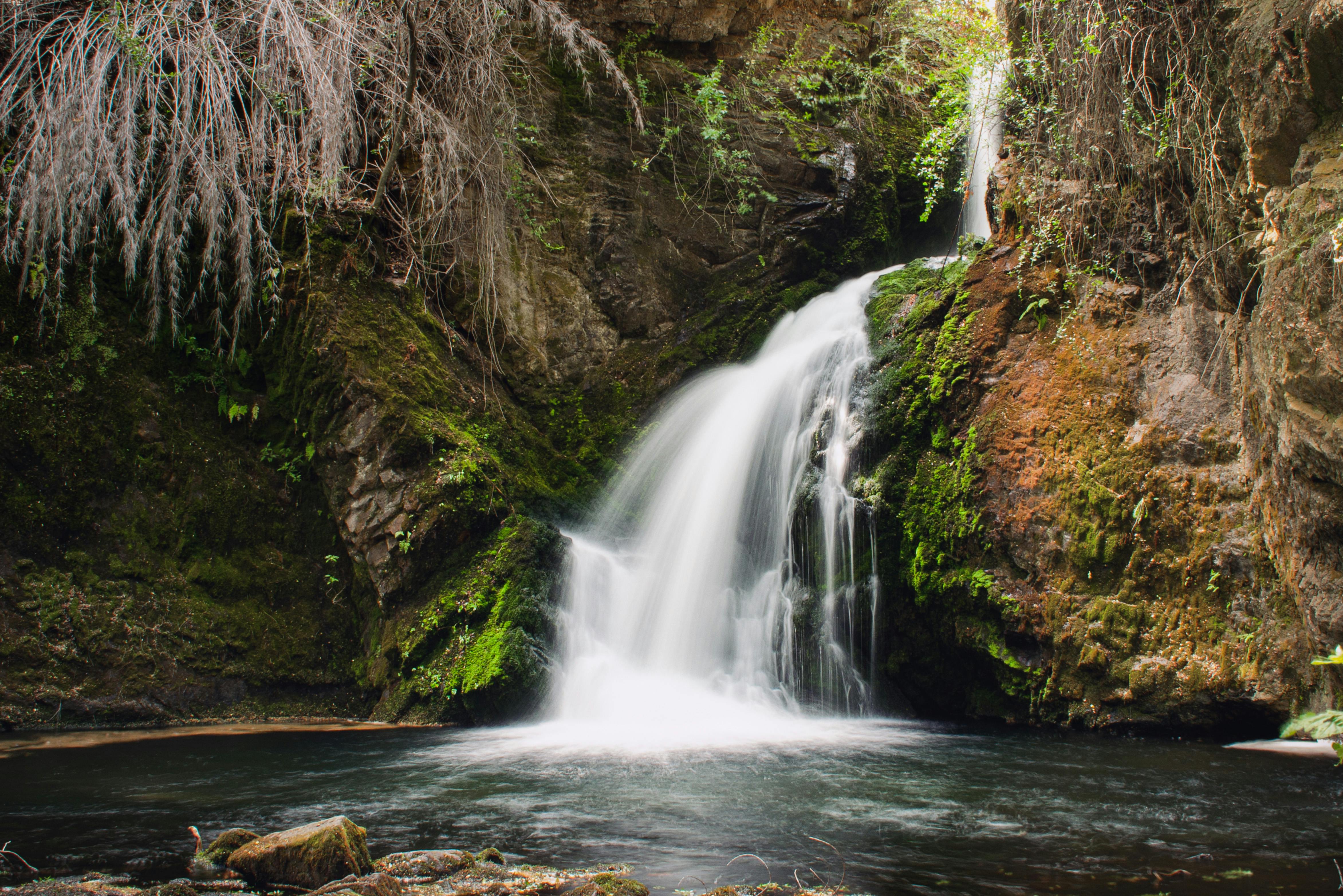 Rock Formation with Waterfall · Free Stock Photo