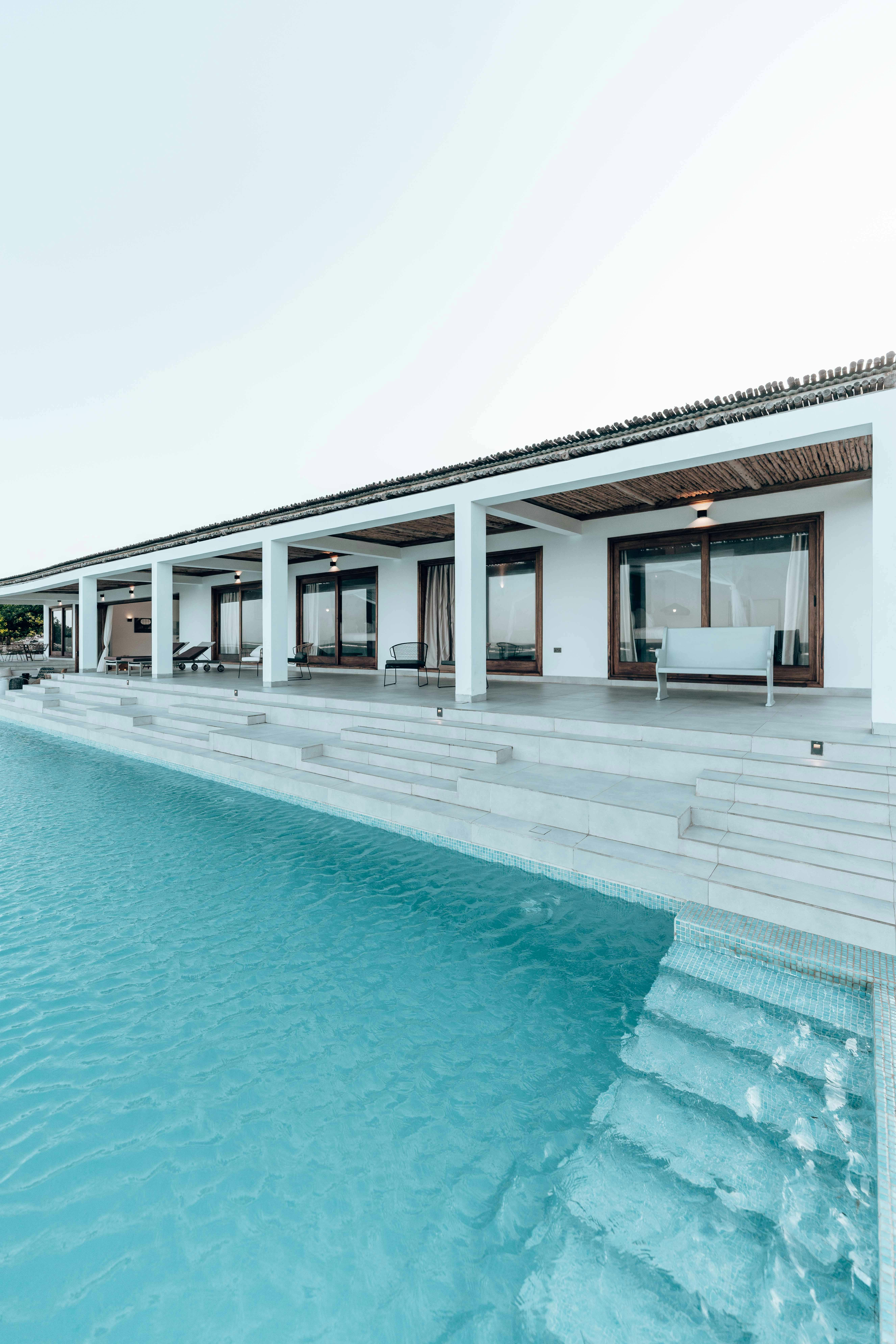 Swimming Pool in Front of a House · Free Stock Photo