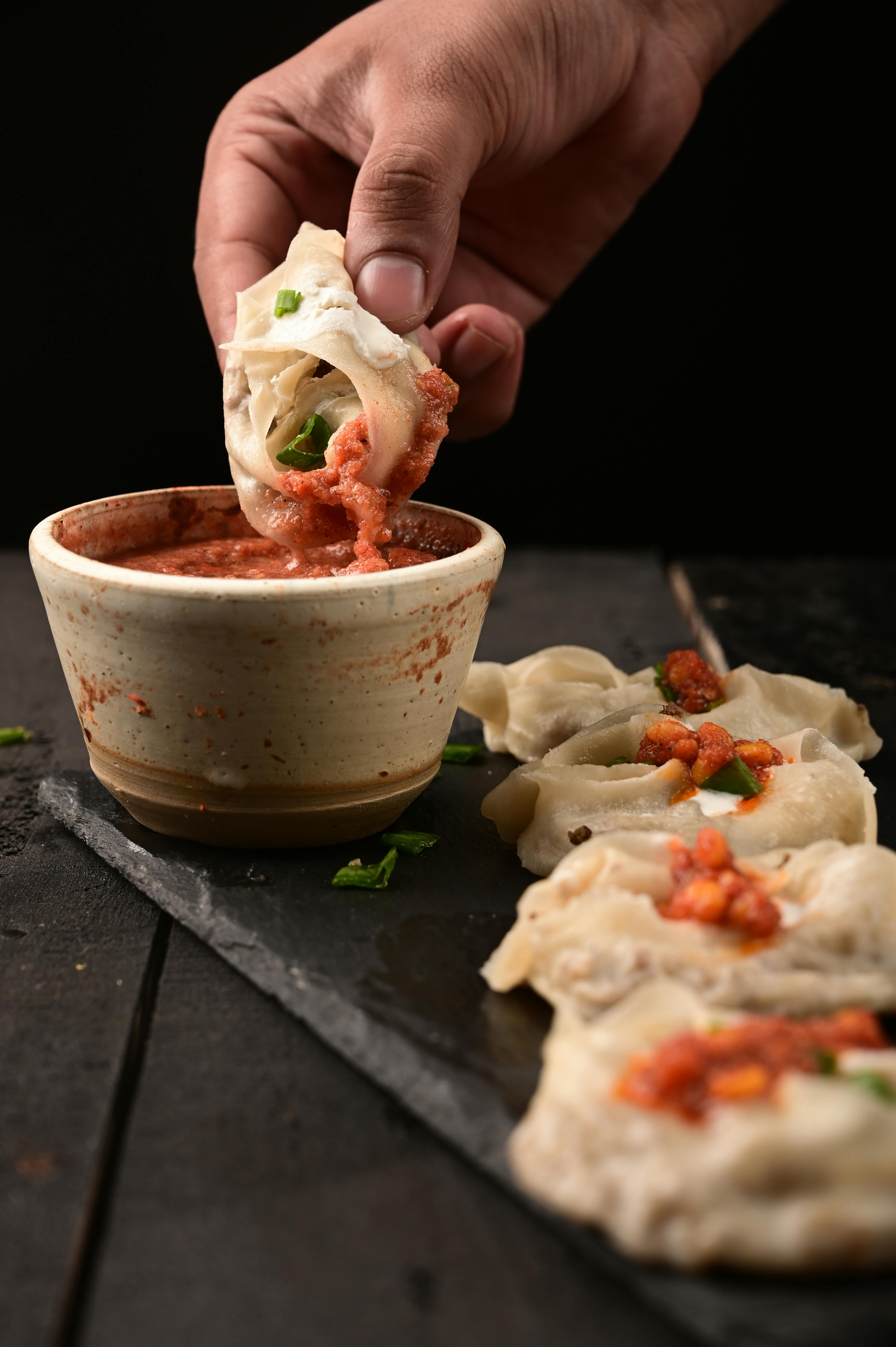 Afghan Mantu Dumplings with Sauce · Free Stock Photo