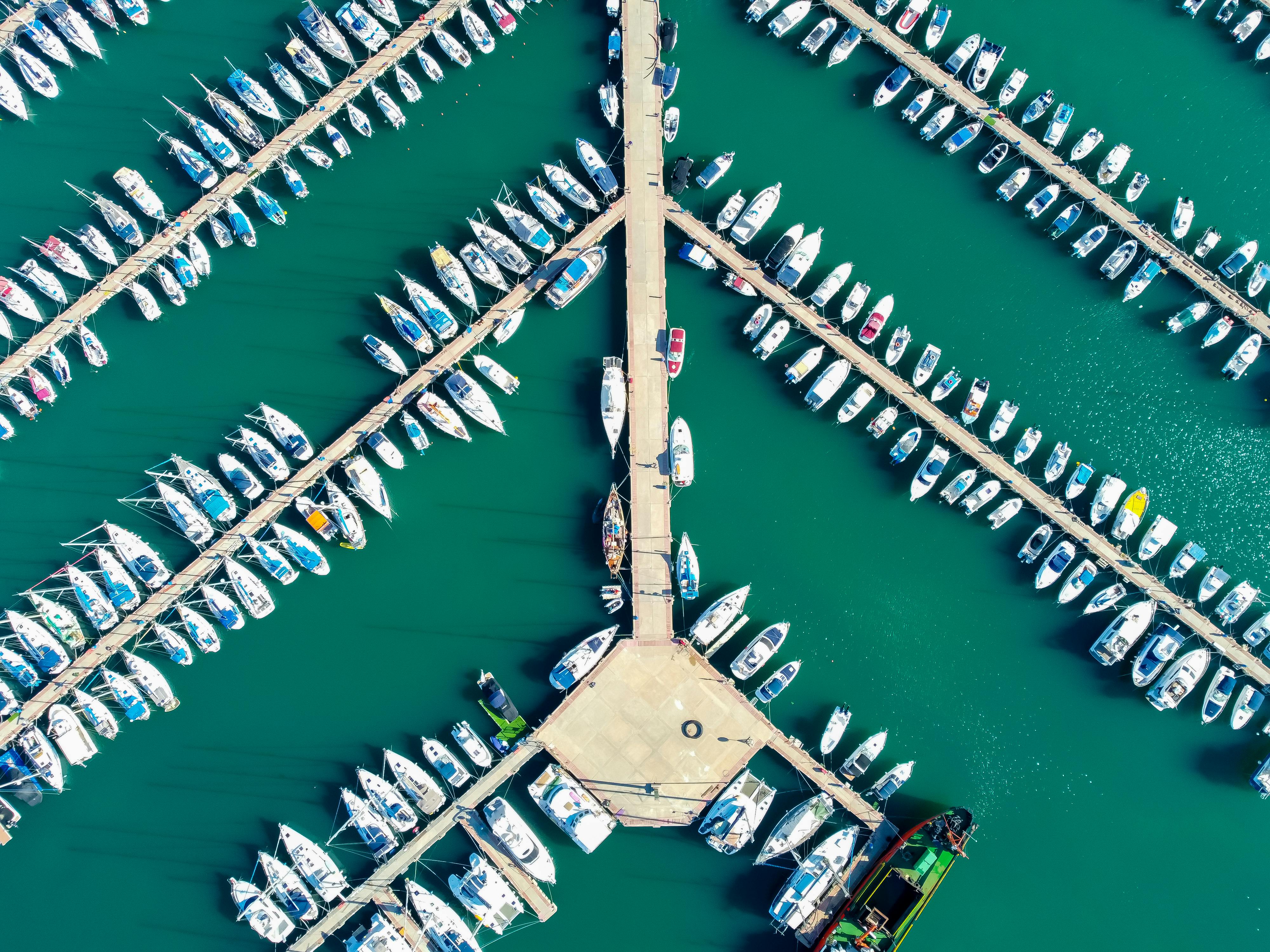 Aerial Shot of Marina · Free Stock Photo