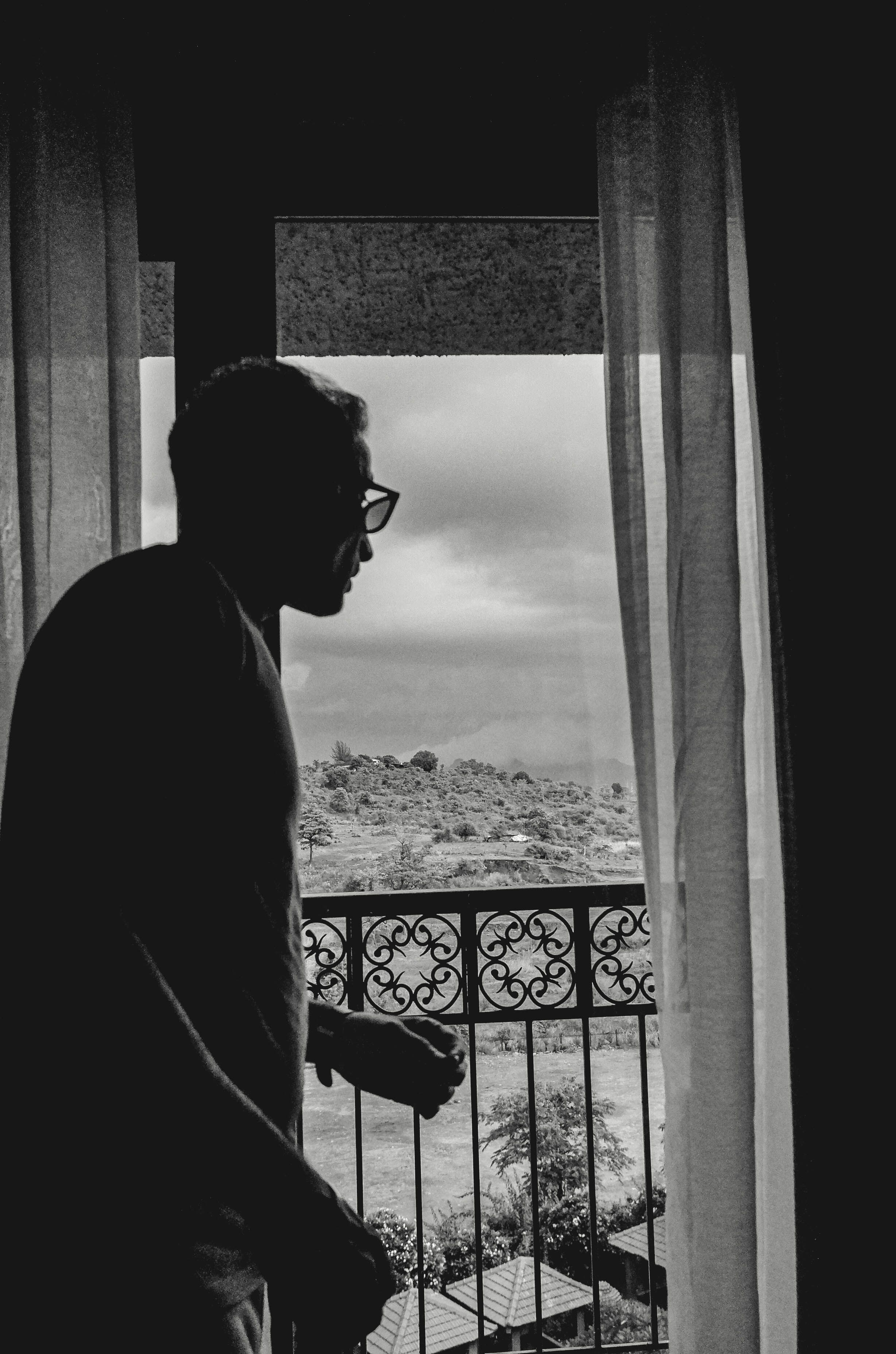 Grayscale Photo of Man Face · Free Stock Photo