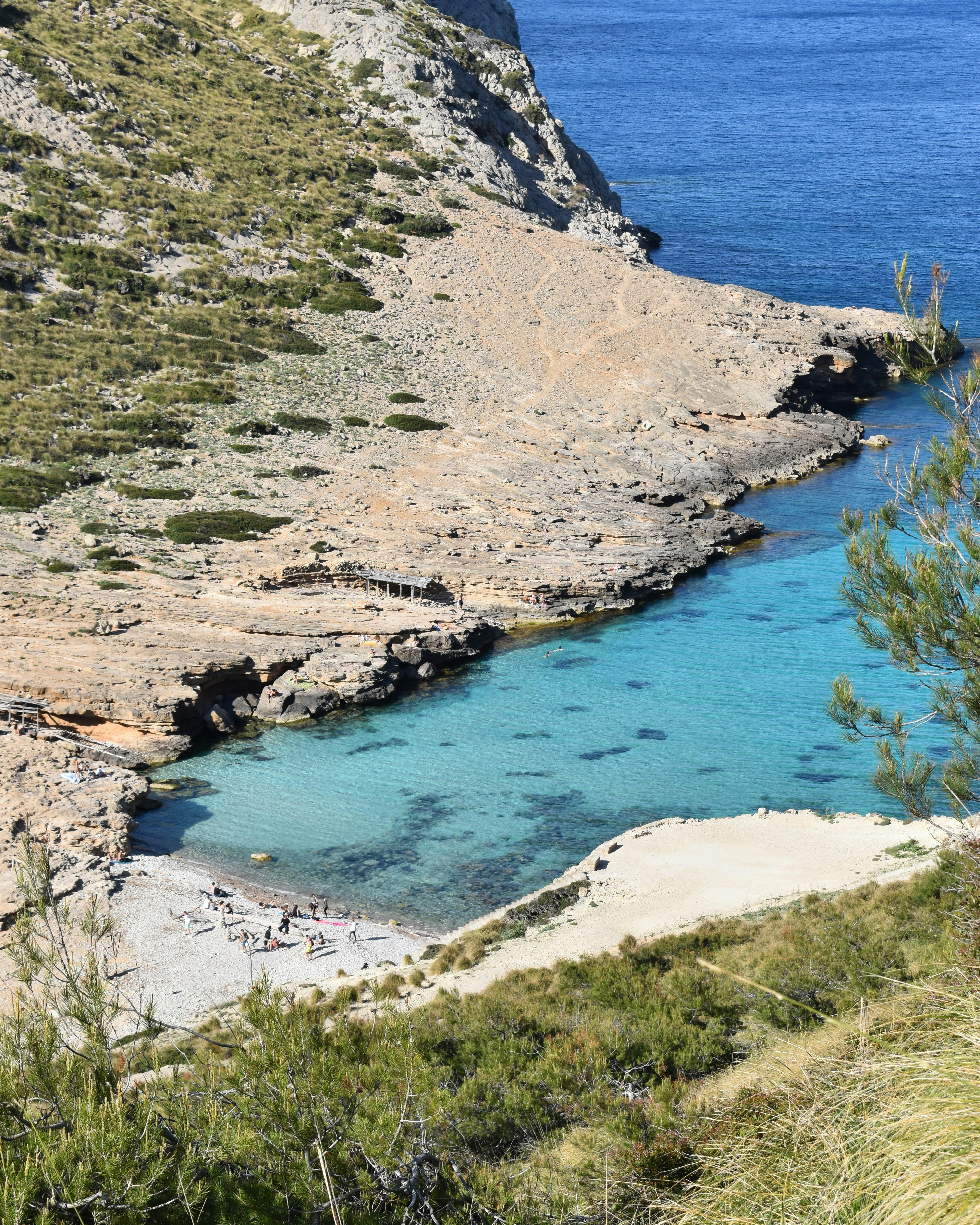 Birds Eye View of Cala Figuera Beach · Free Stock Photo