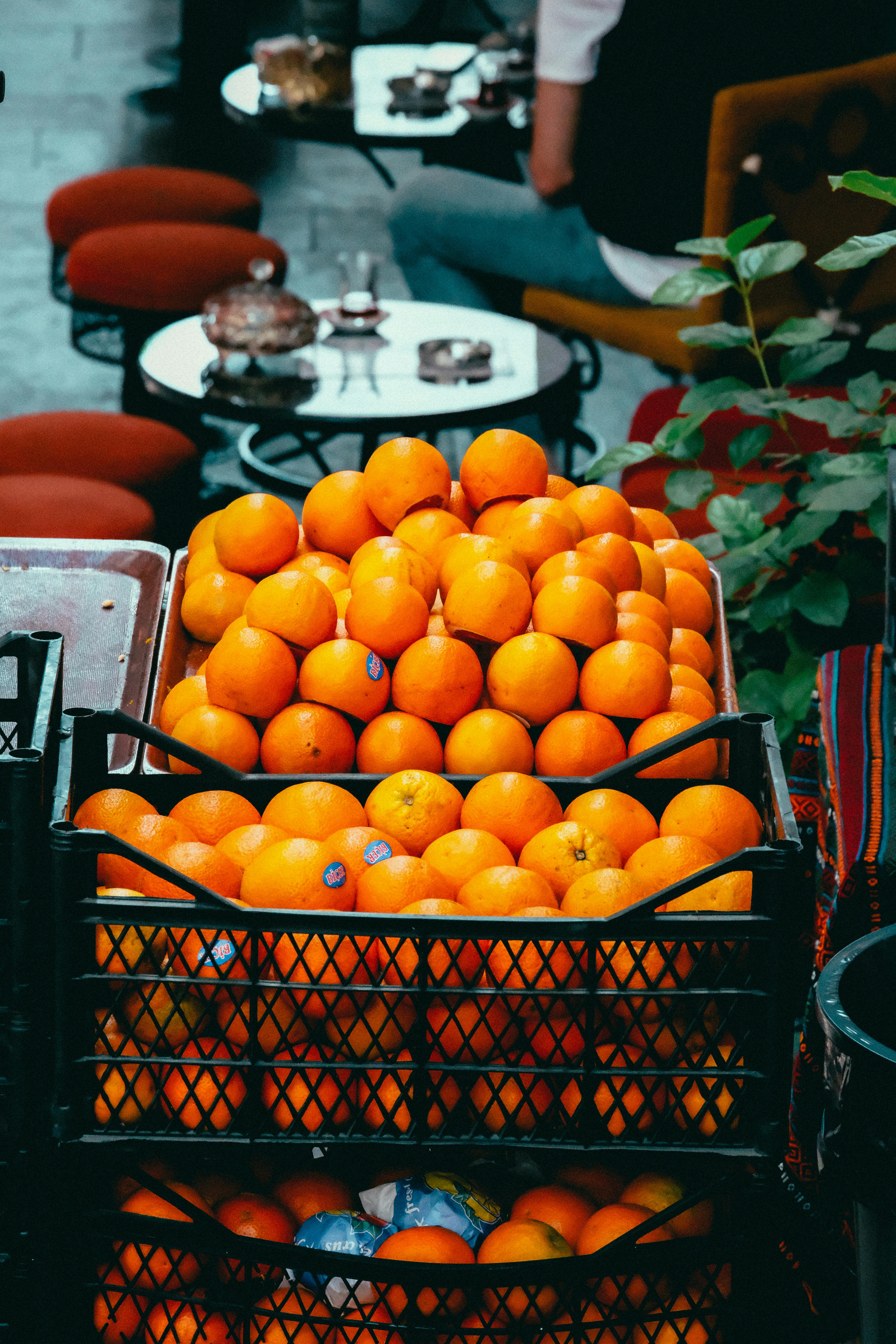 Fresh Orange Fruits on Baskets · Free Stock Photo