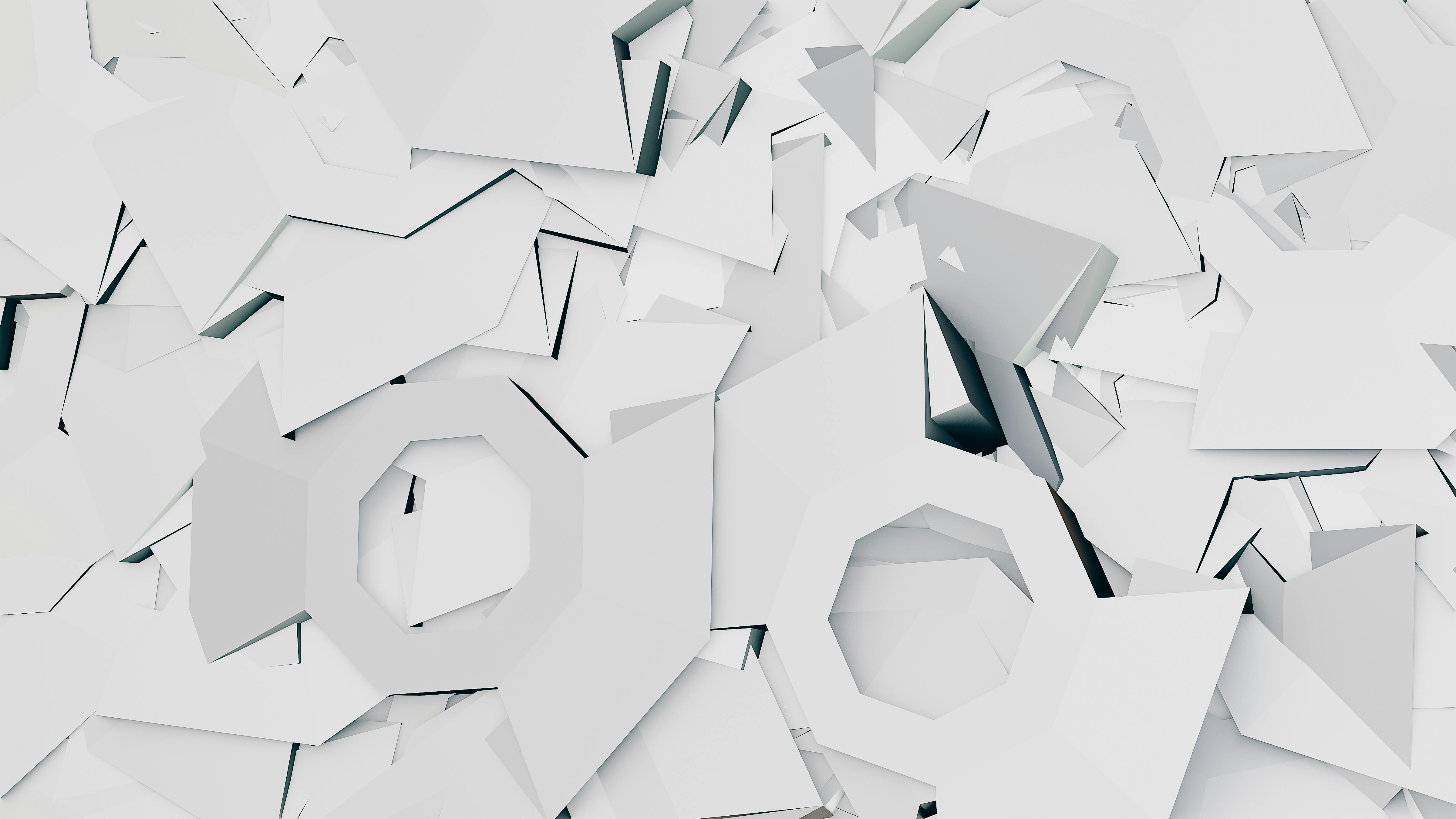 White Abstract Geometric Photo · Free Stock Photo