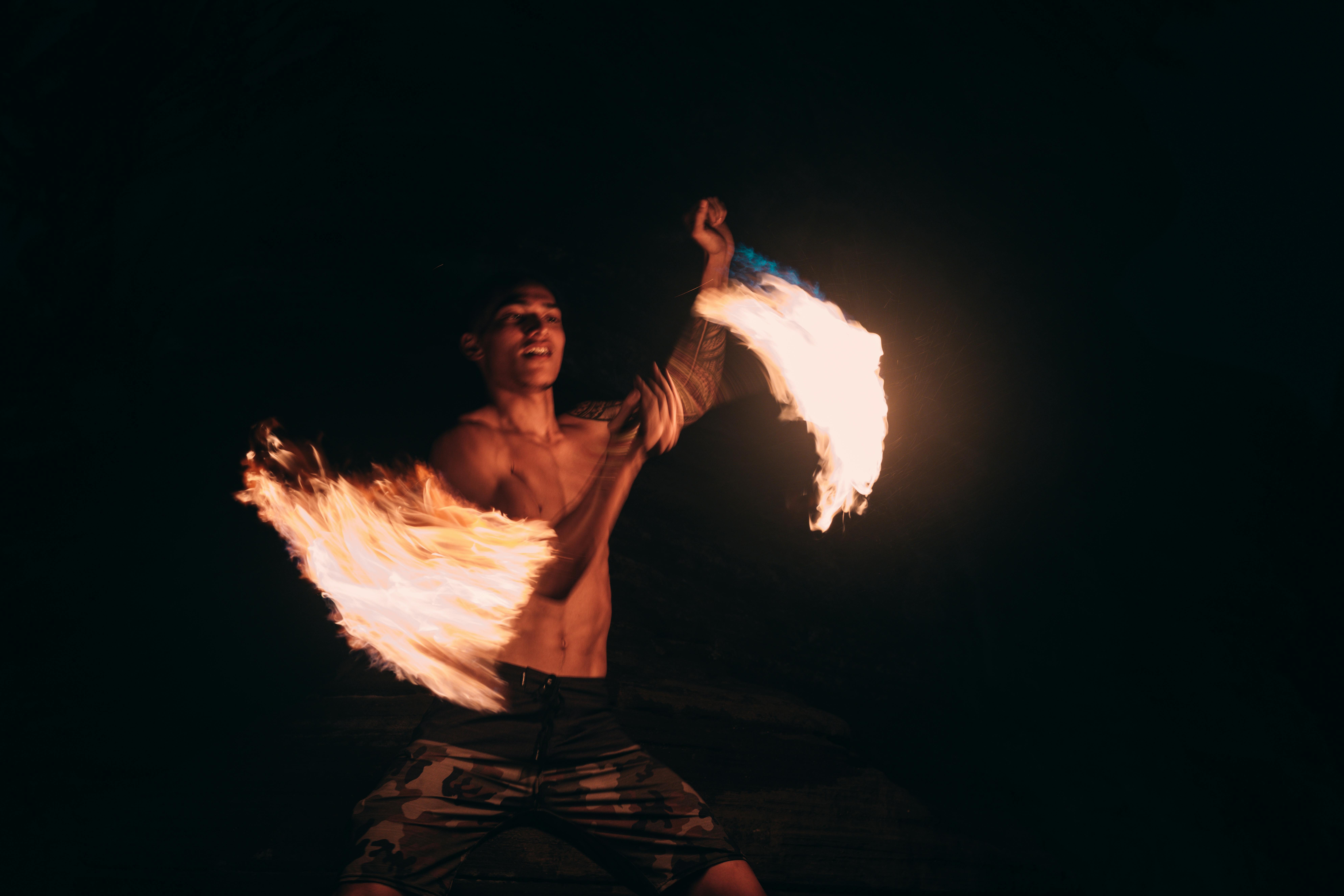 Hawaiian Fire Dancer