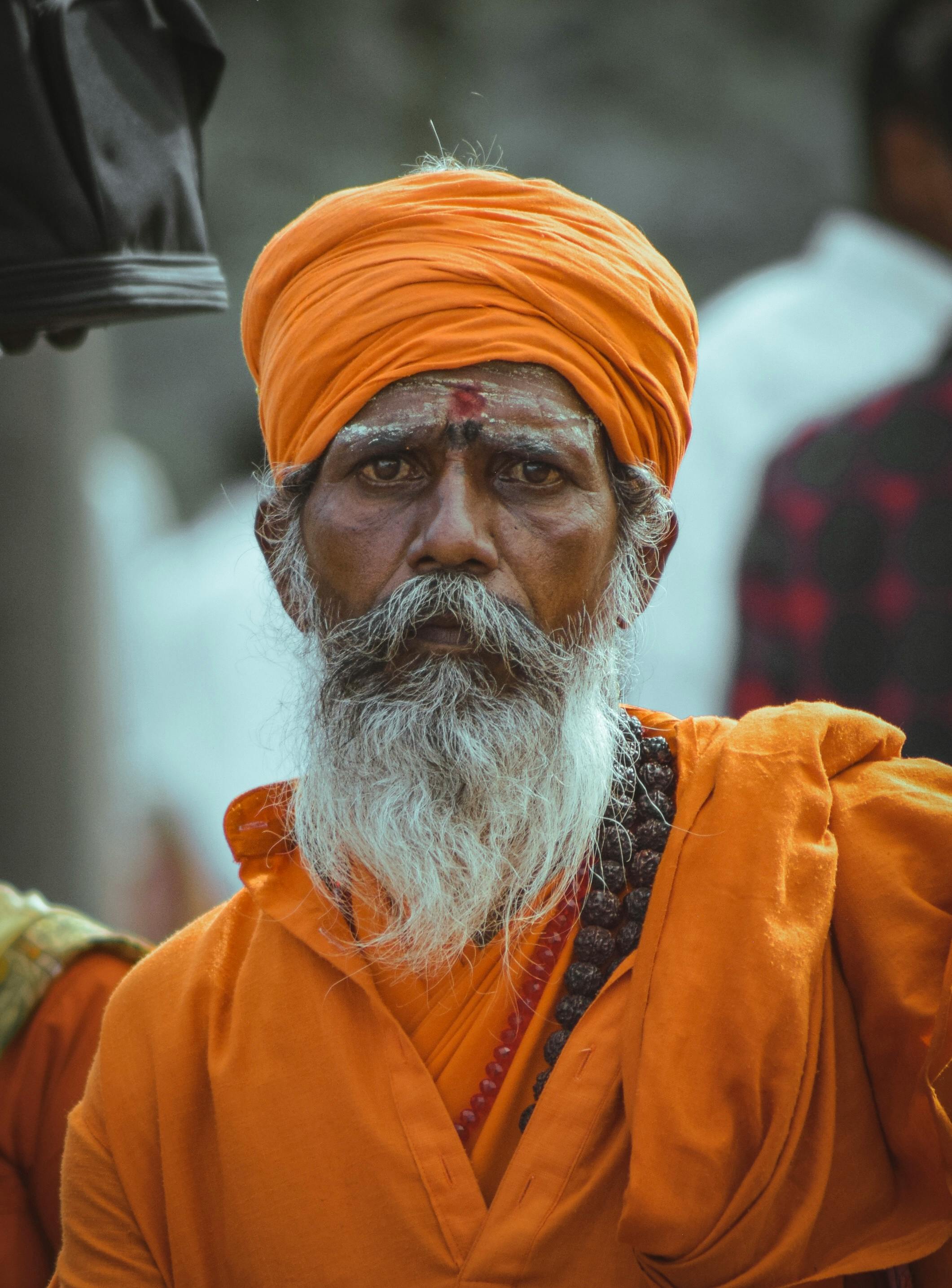 Portrait of Buddhist Man · Free Stock Photo