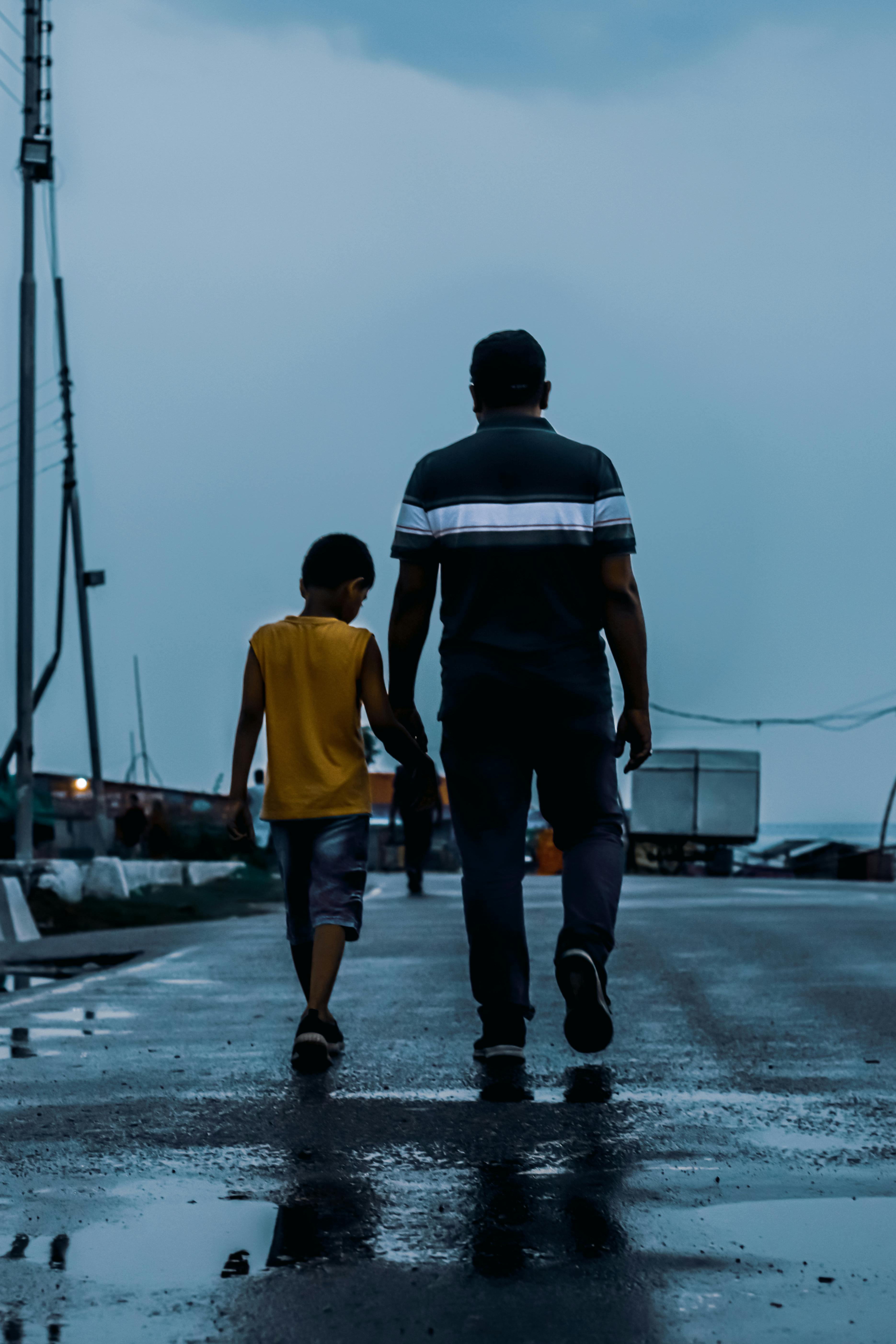 Father Walking with Son · Free Stock Photo