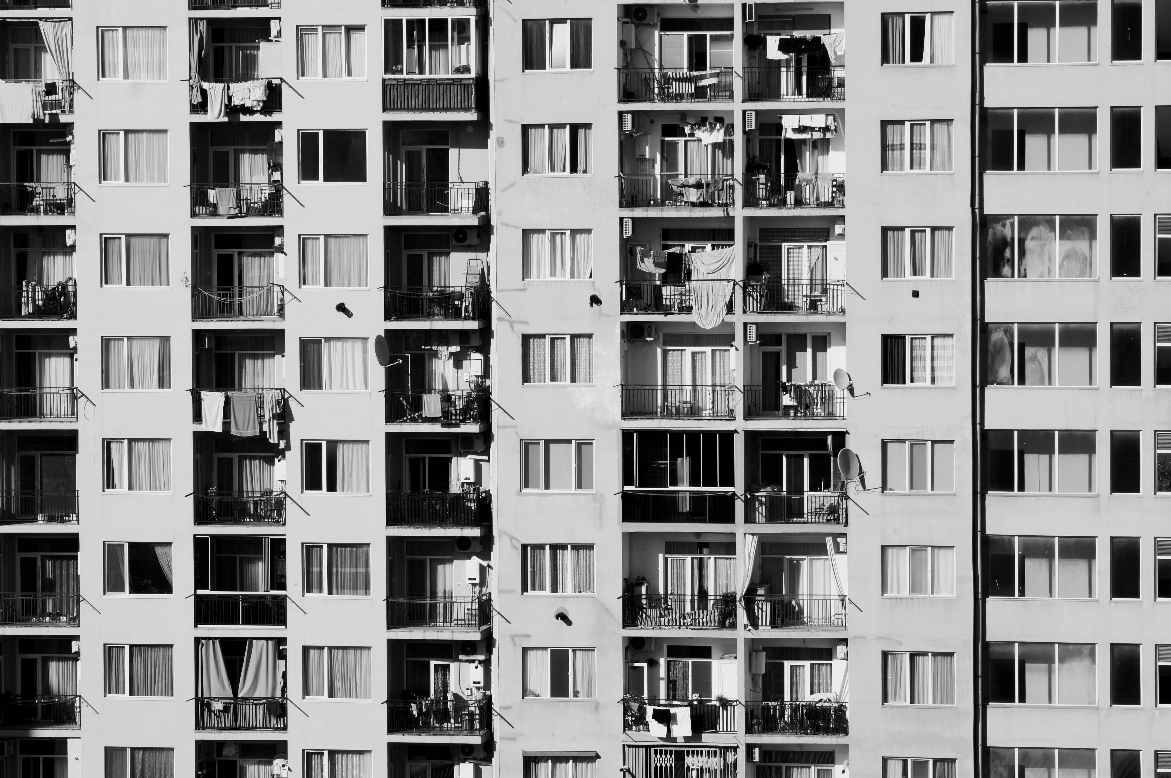 Grayscale Photo Of Building · Free Stock Photo
