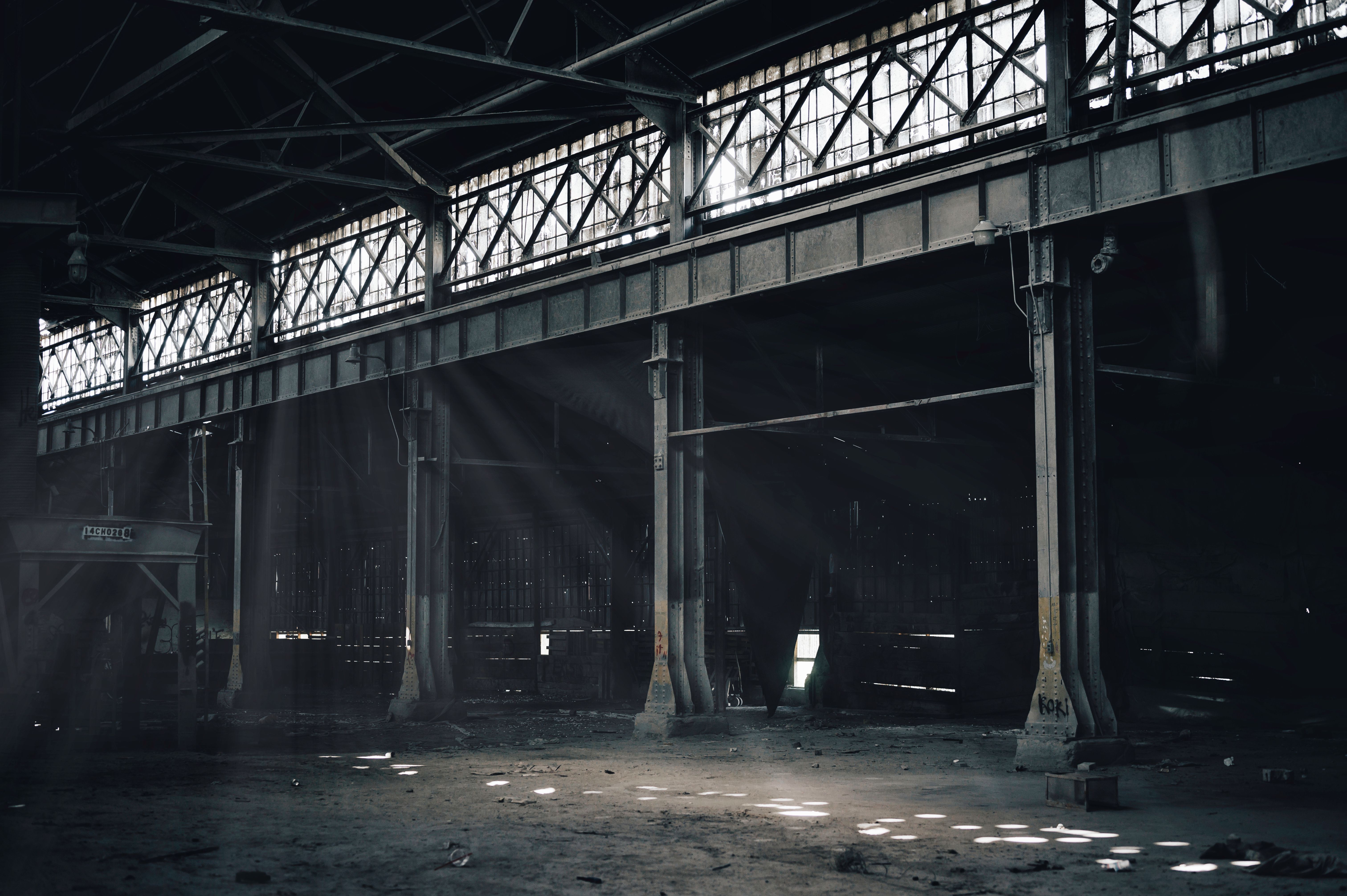 Aerial View of a Factory Building · Free Stock Photo