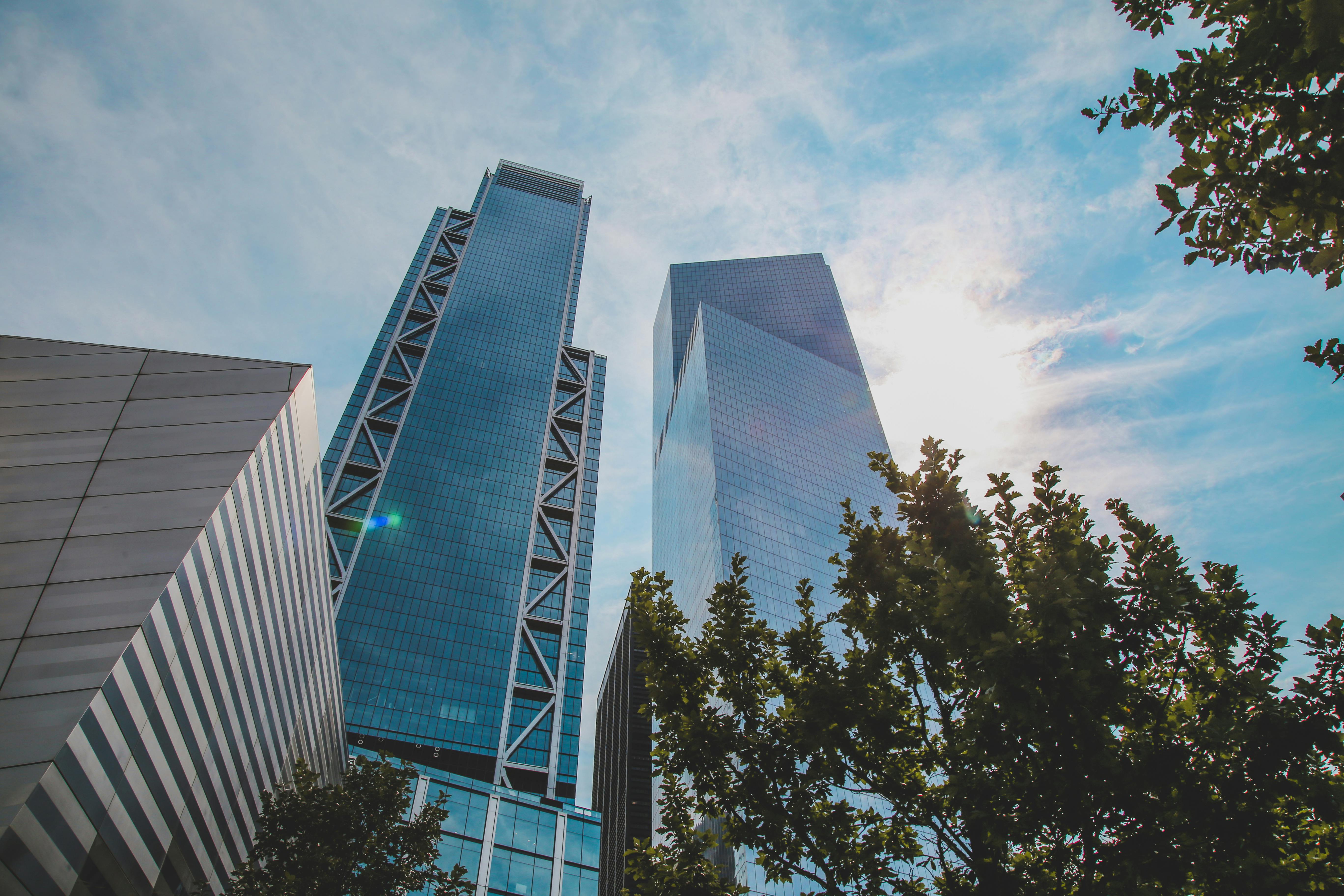 Low-Angle Shot of High-Rise Buildings · Free Stock Photo