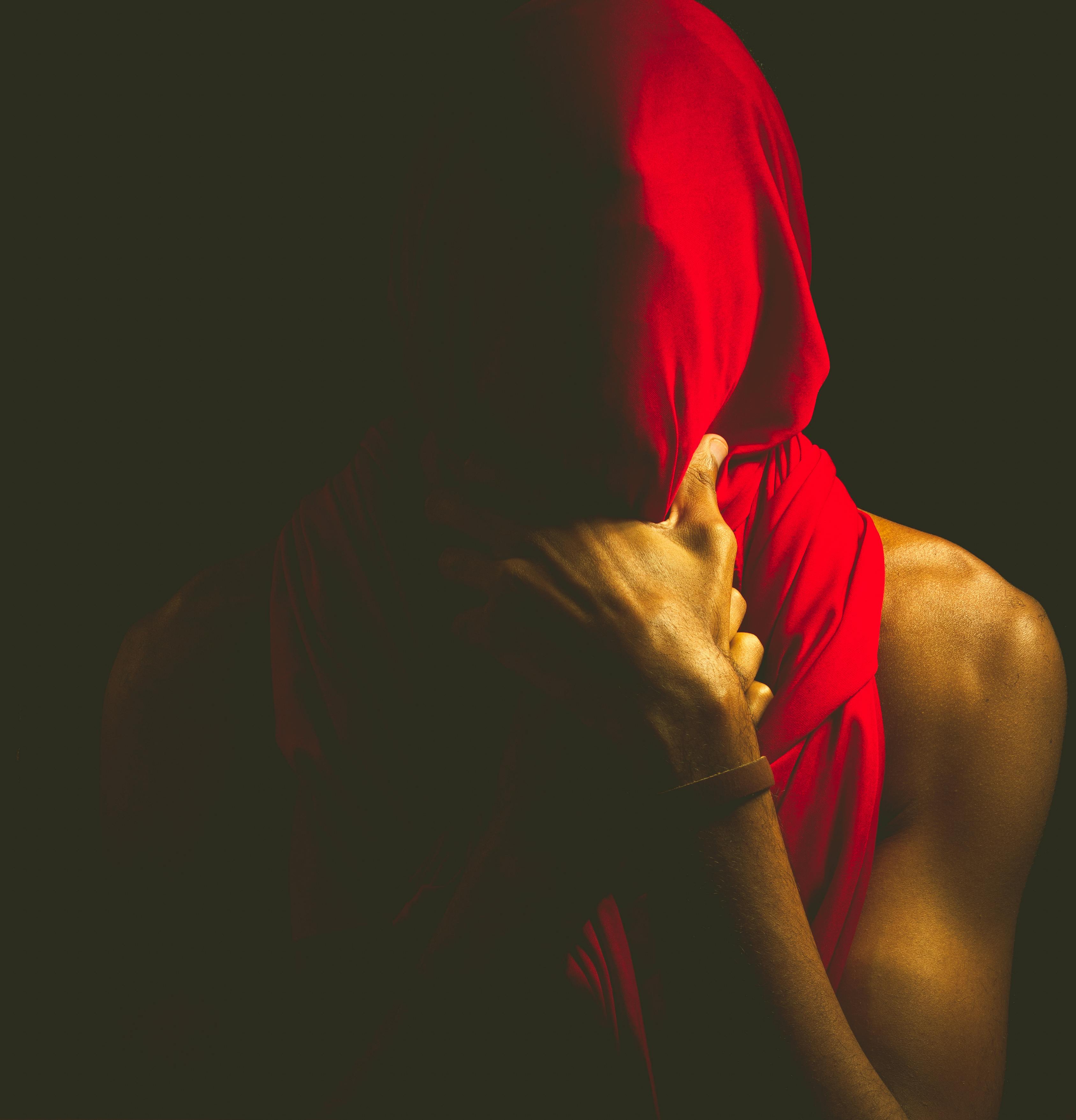 A Man with a Fabric Covering His Face · Free Stock Photo